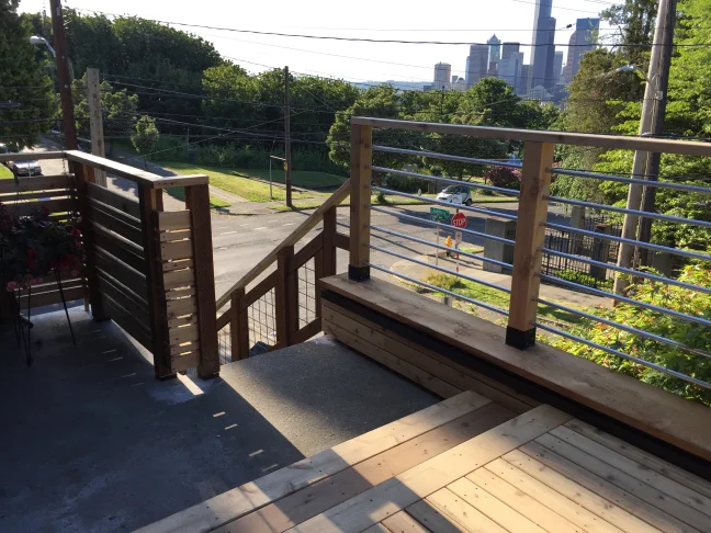 Cantilevering Walkway Extension and Railings — Daniel Gehr