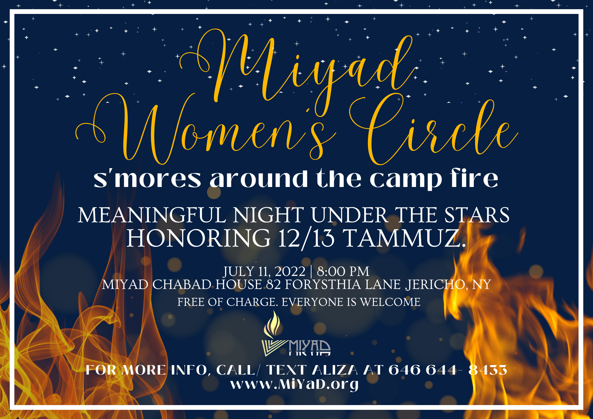 Upcoming Events — MiYaD Chabad