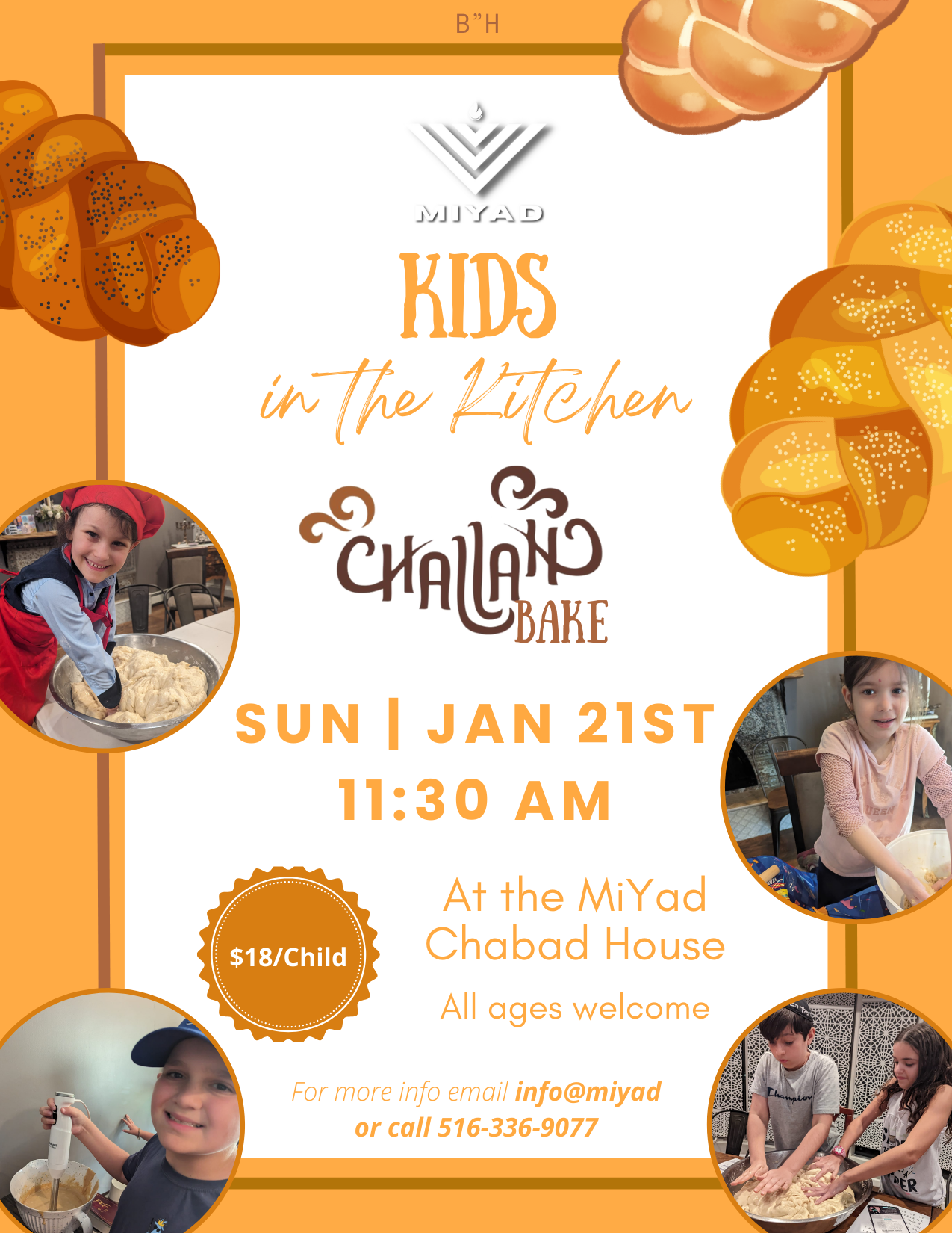 MiYad Kids in the Kitchen — MiYaD Chabad
