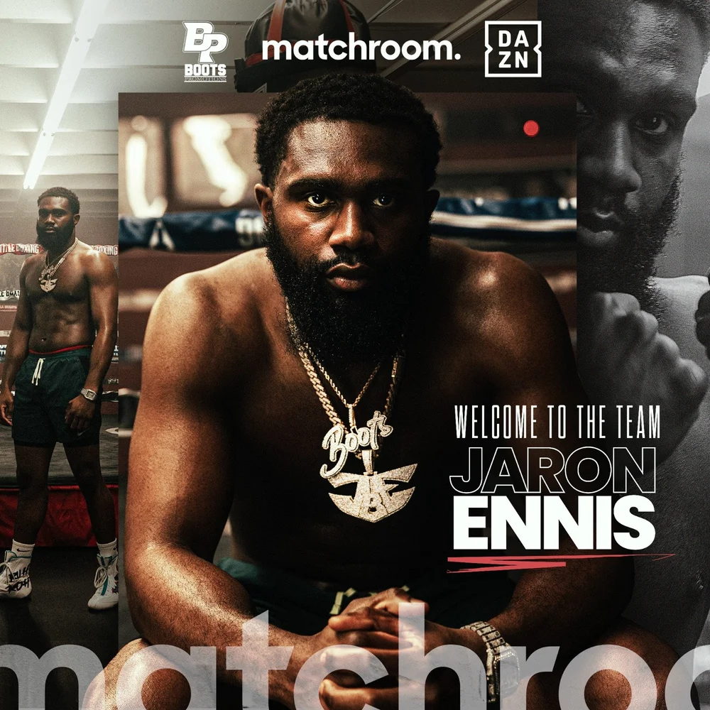 JARON ‘BOOTS’ ENNIS SIGNS MULTI-FIGHT PROMOTIONAL DEAL WITH MATCHROOM