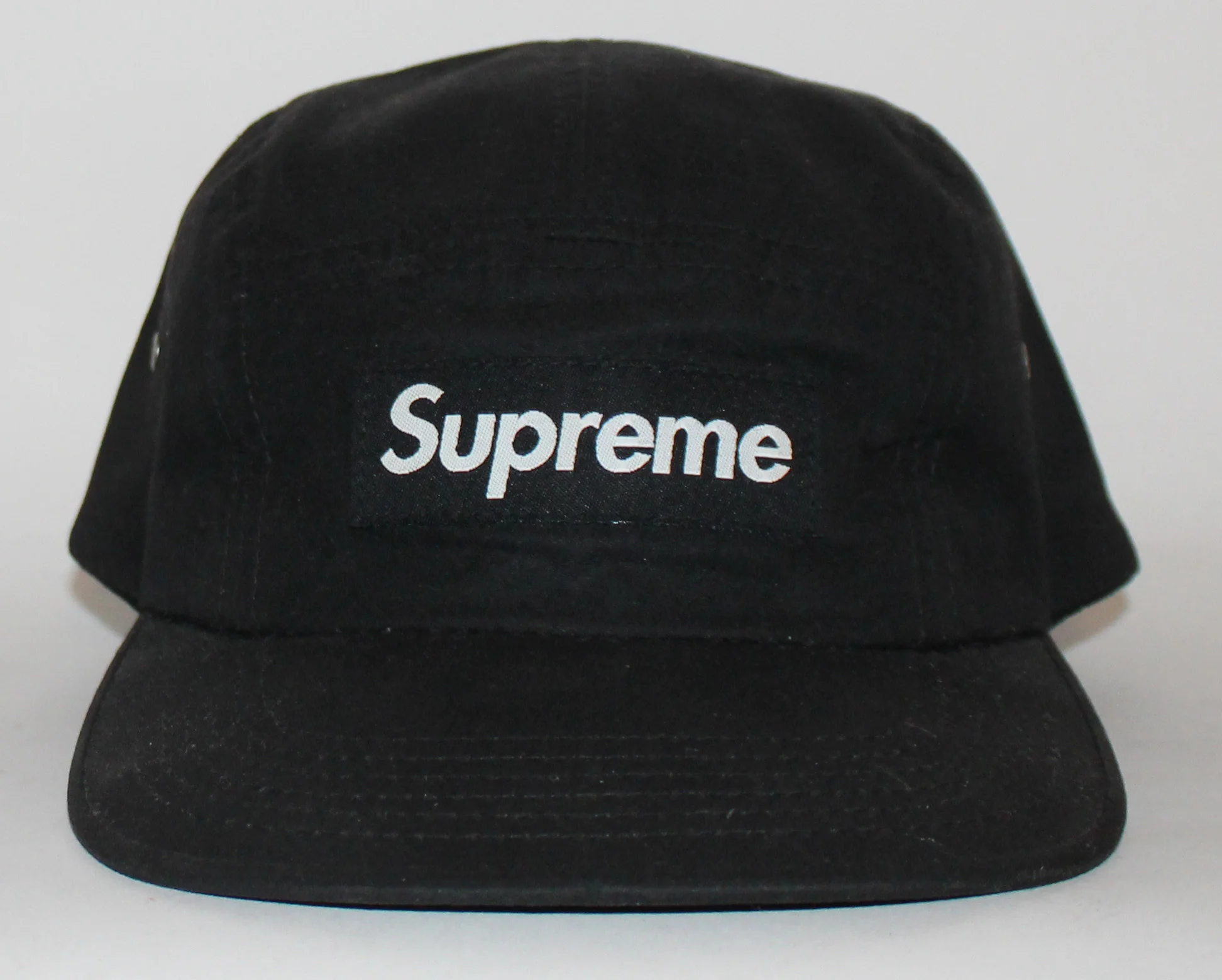 Supreme Black 5 Panel Ripstop Camp Hat F/W 10 — Roots