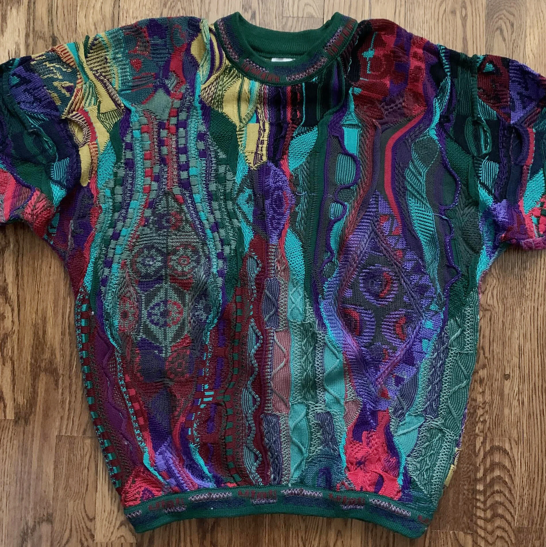 Vintage Coogi Australia Colorful Sweater (Size M) — RootsBK