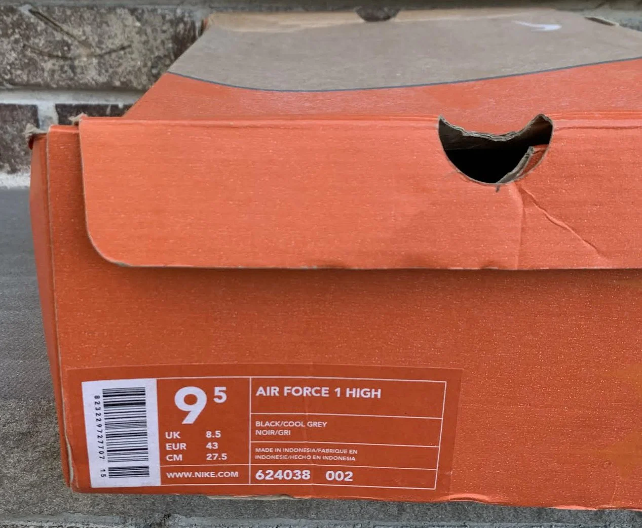 Nike Air Force 1 High Black / Cool Grey (Size 9.5) DS — RootsBK