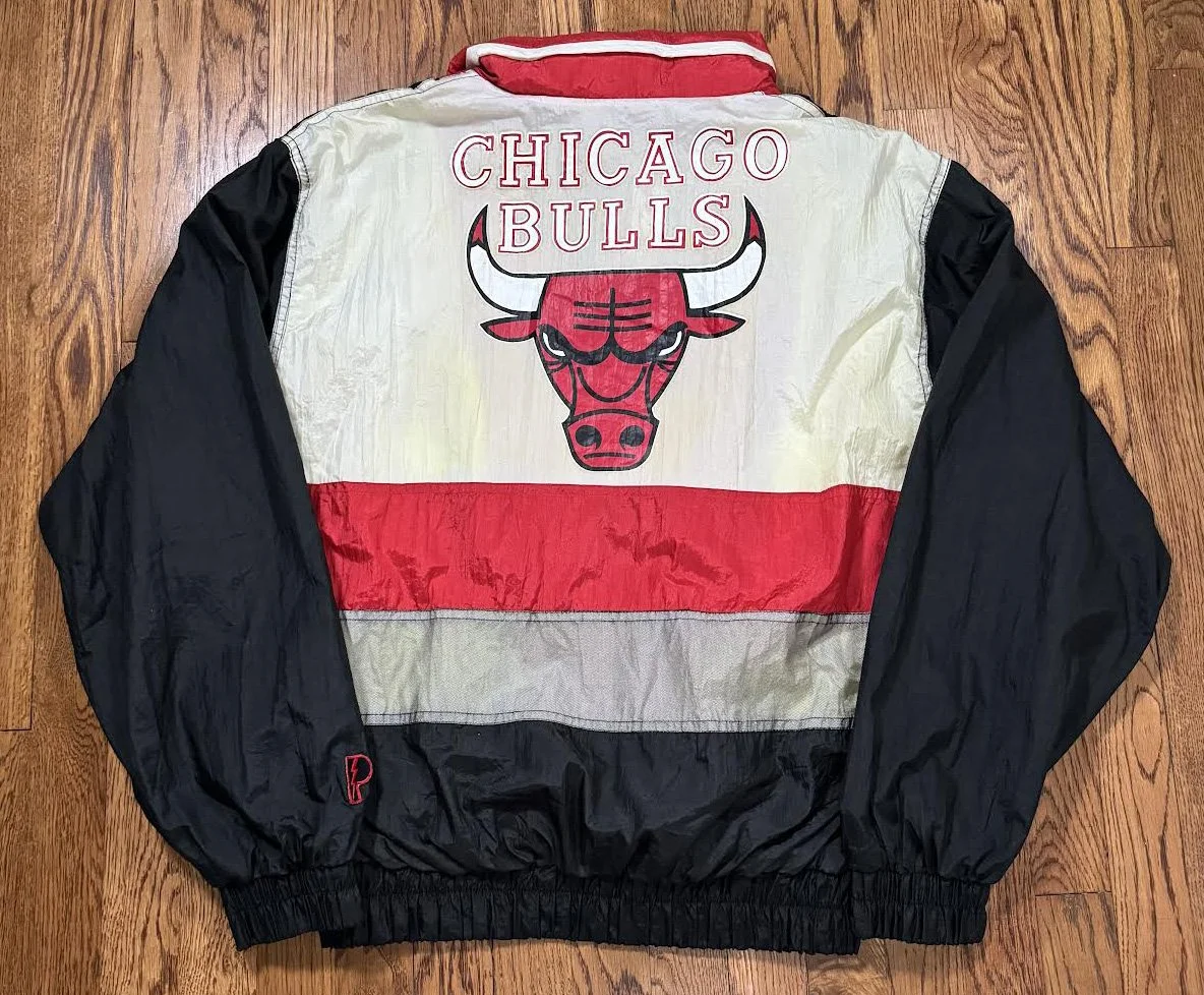 Vintage Pro Player Chicago Bulls Windbreaker Jacket (Size L) NWOT — RootsBK