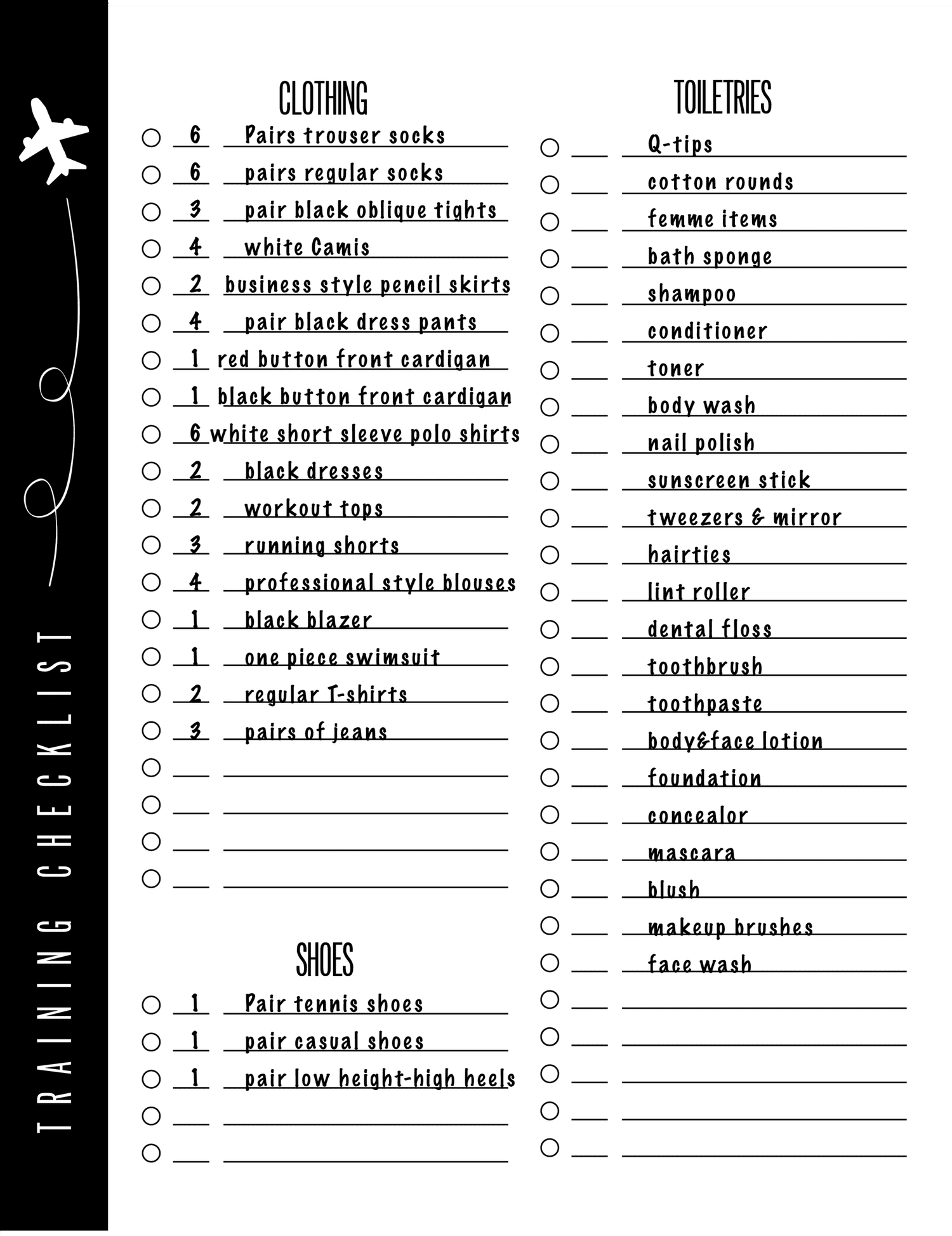 Flight Attendant Training: What I'm Packing