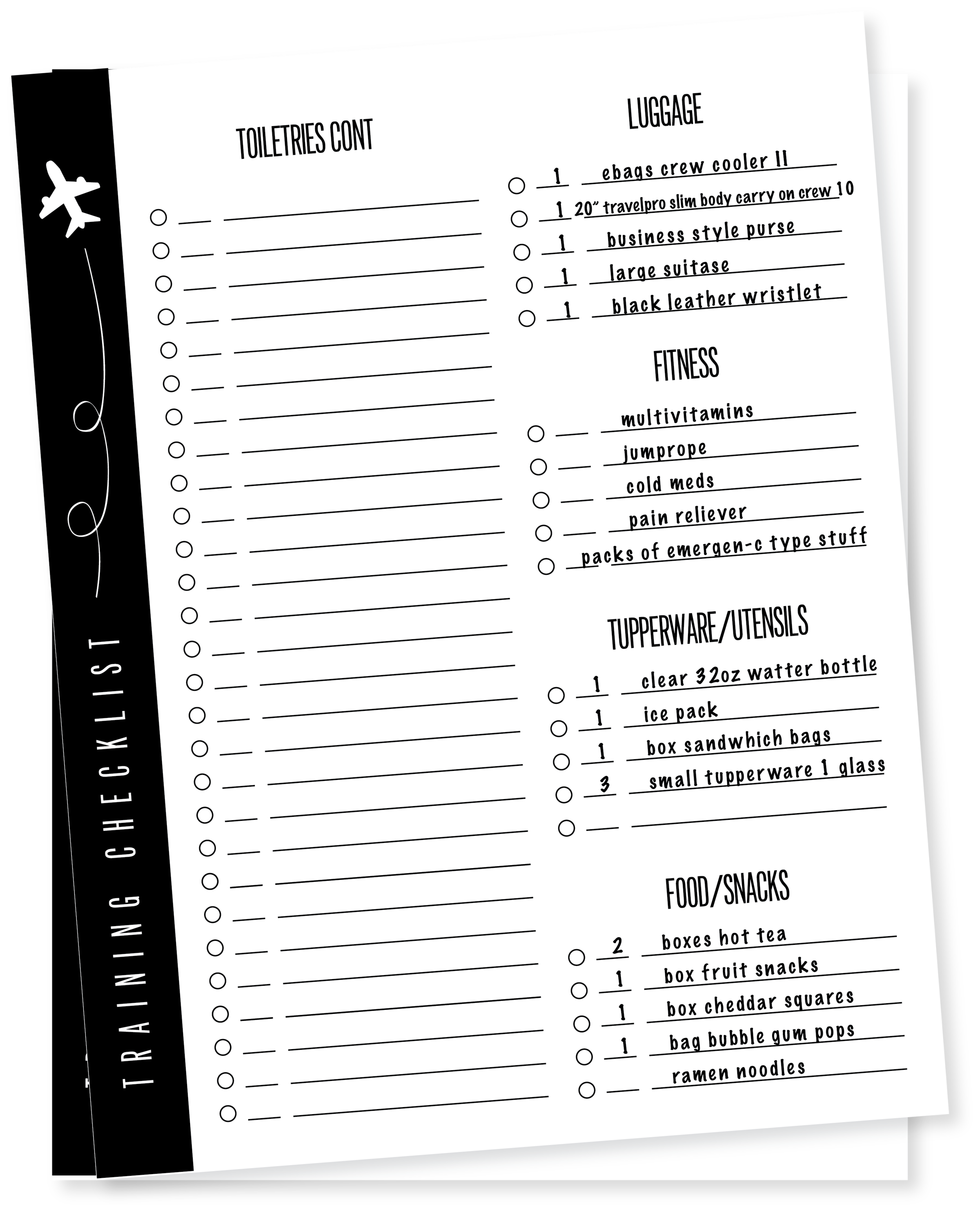 Flight Attendant Training: What I'm Packing