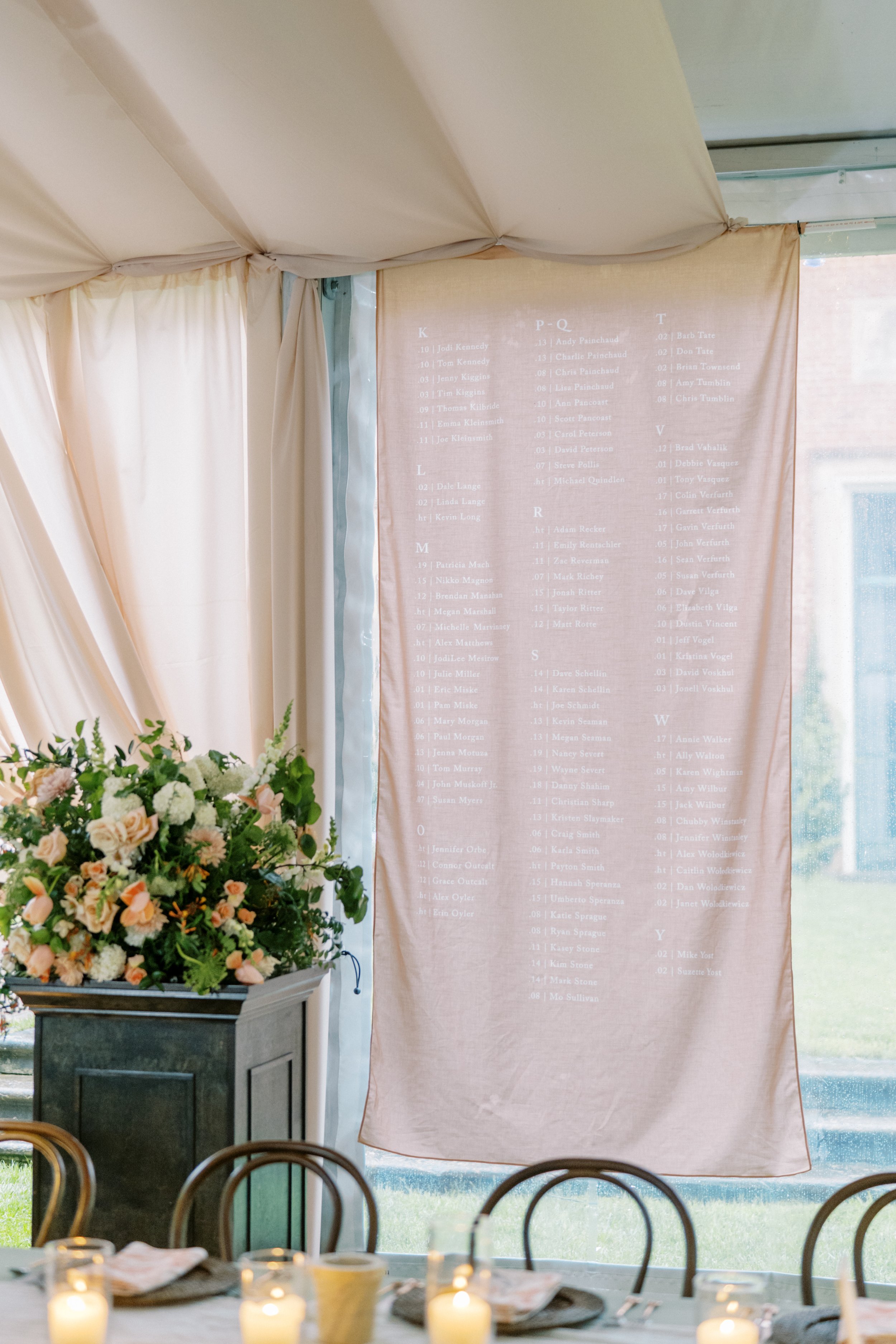 Fabric Wedding Signage — Ivory House Creative