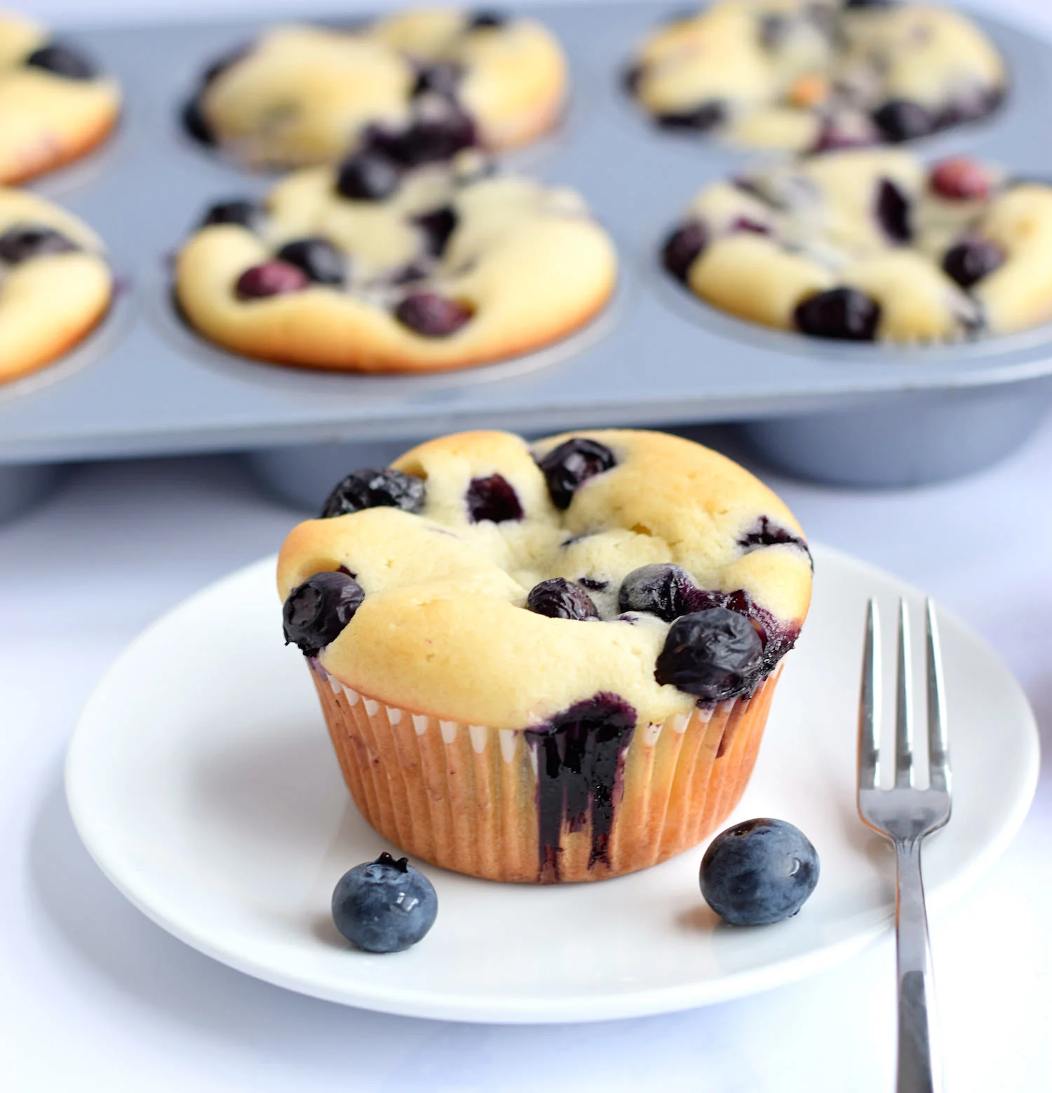 Soft and Moist Blueberry Muffins | Truffles and Trends