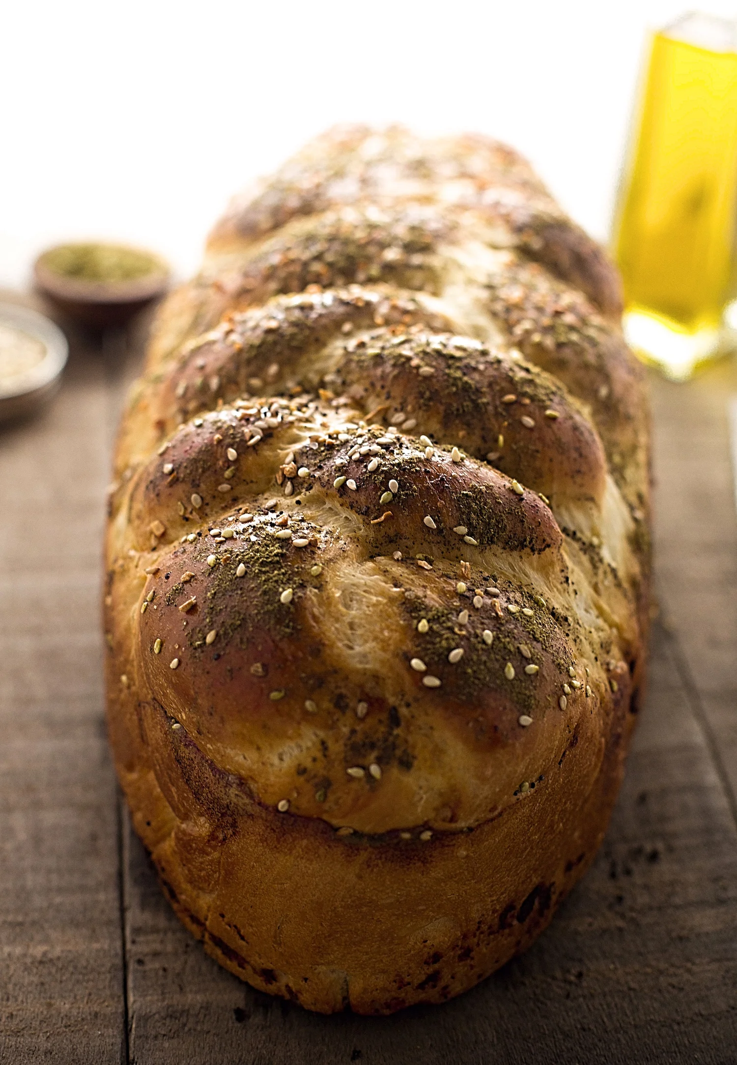 Egg-Free Garlic Crusted Challah | Truffles and Trends