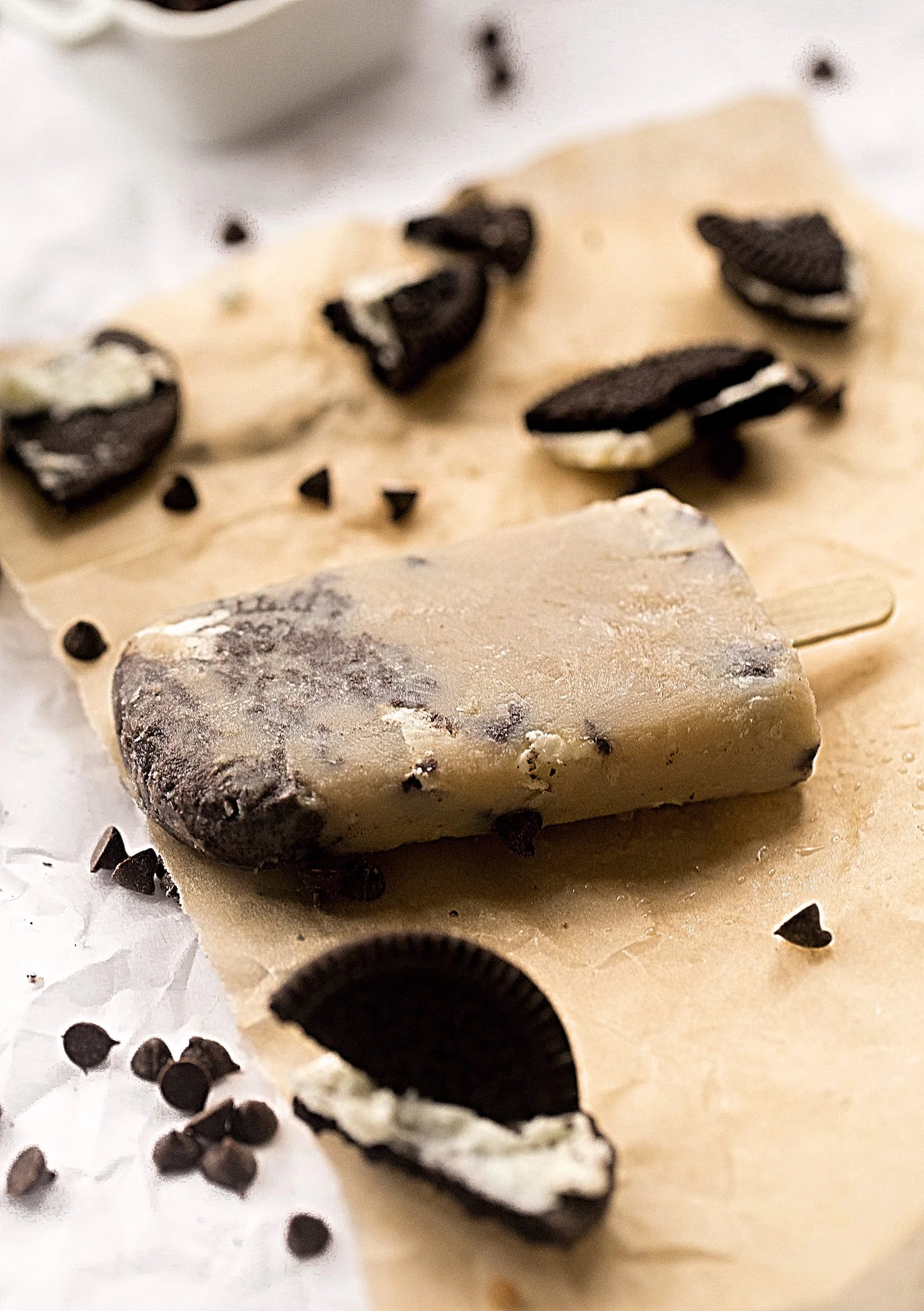 5-Ingredient Cookie Dough Popsicles | Truffles and Trends