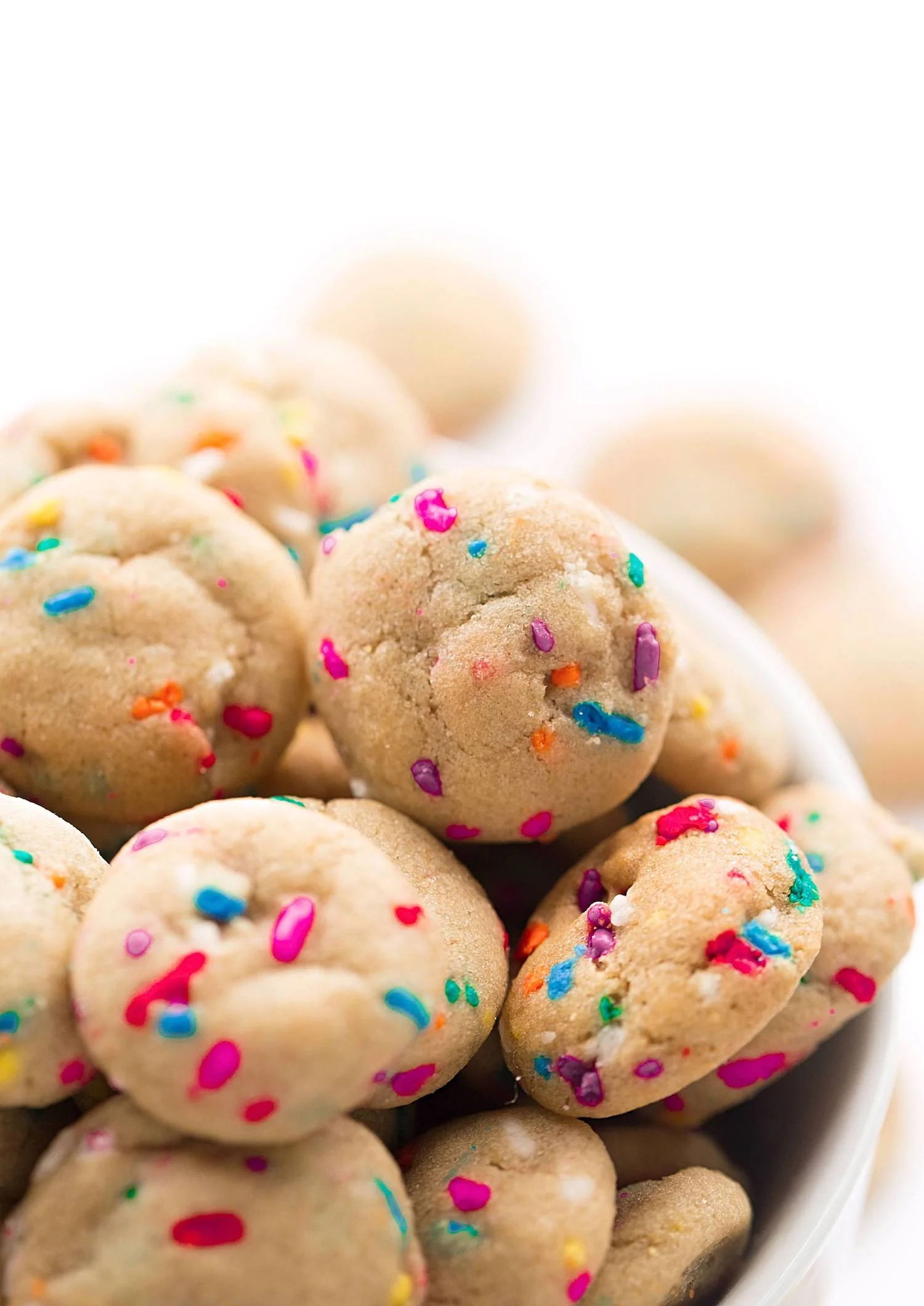 Soft Mini Funfetti Cookies | Truffles and Trends