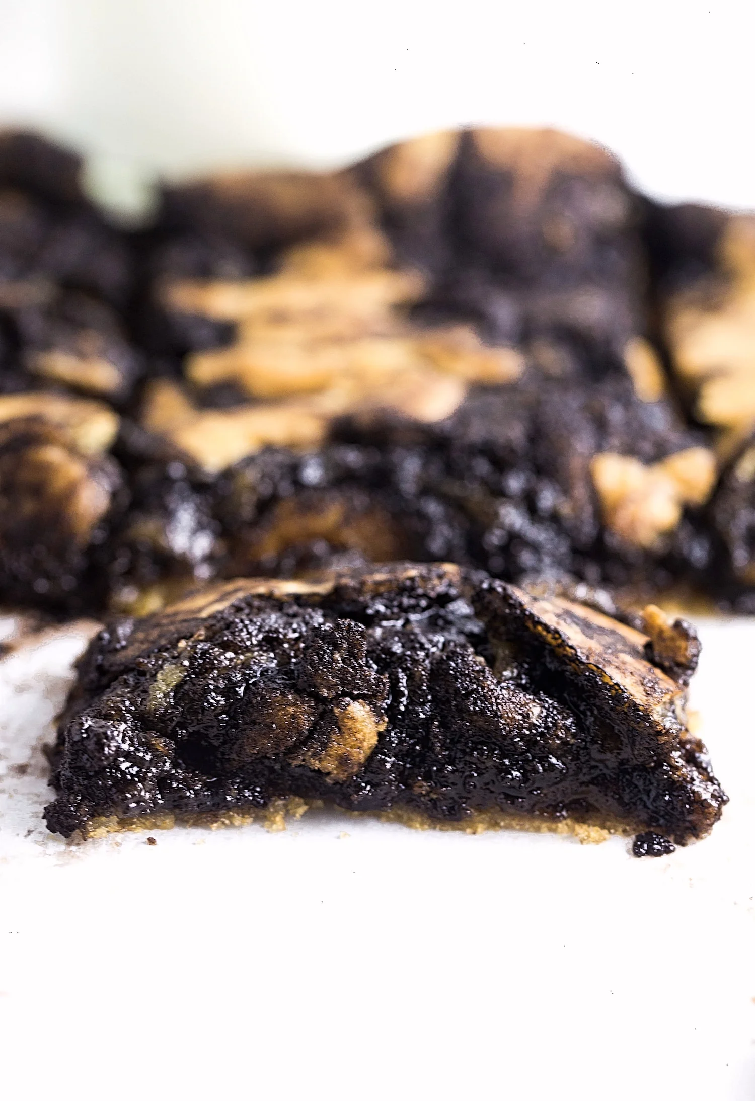 Gooey Chocolate Swirled Cookie Bars | Truffles and Trends