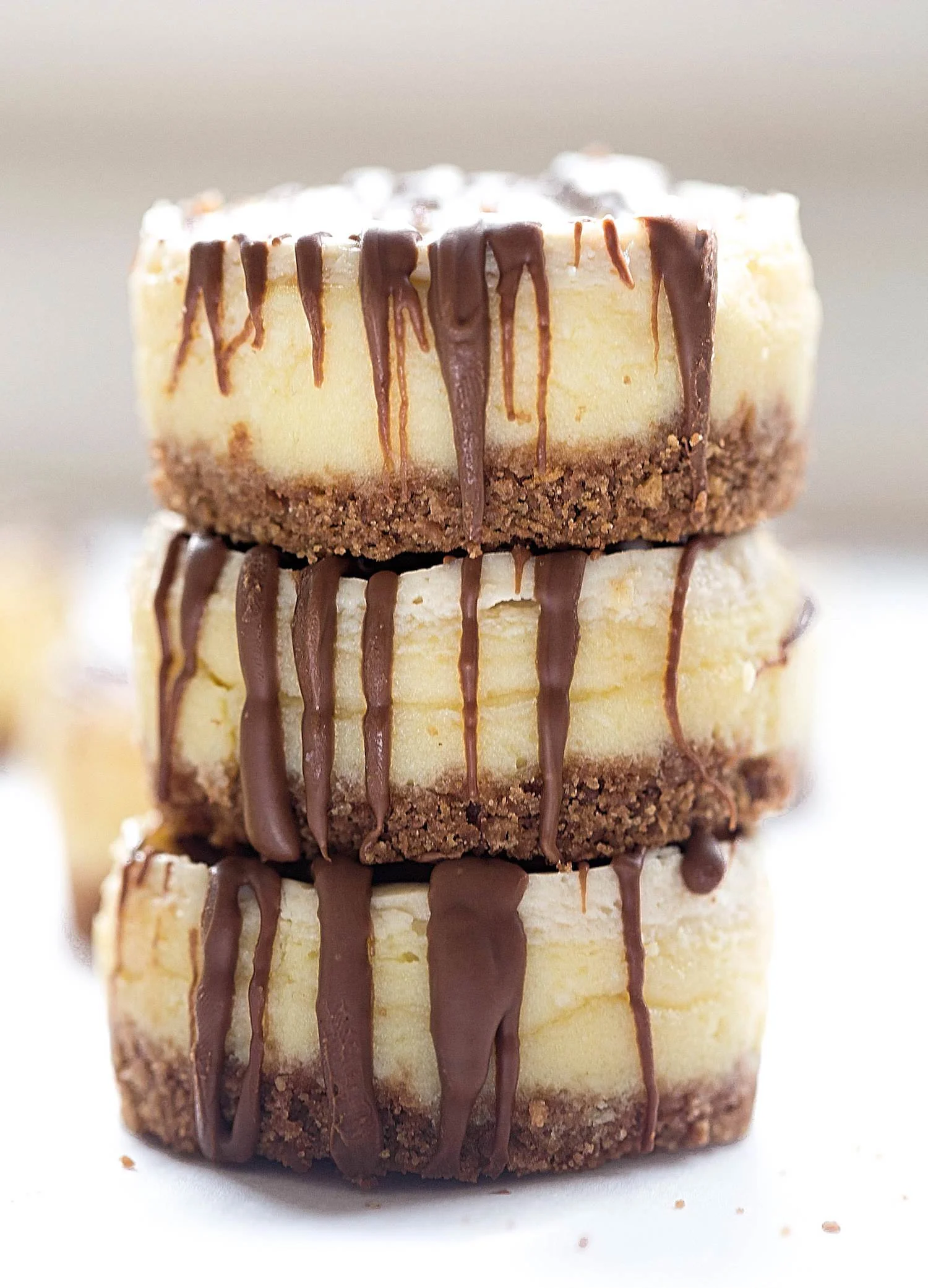Mini Milk Chocolate Topped Cheesecakes | Truffles and Trends