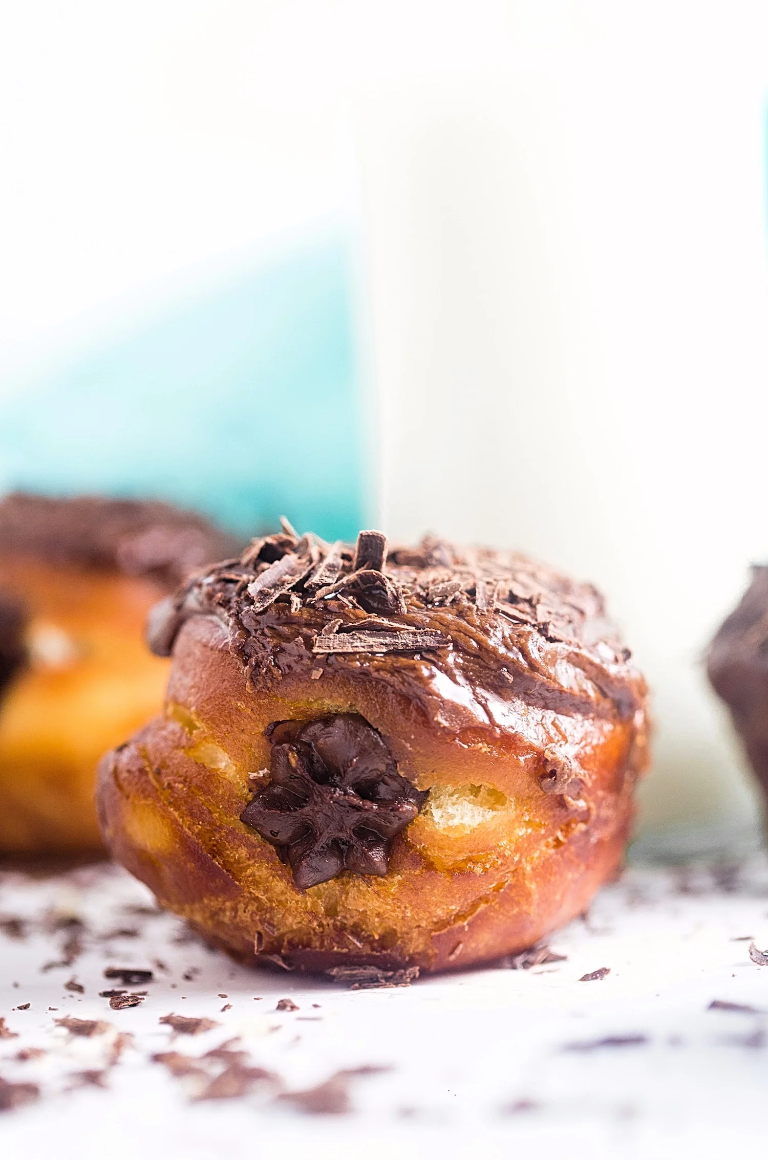 Fried Chocolate Explosion Donuts and Salted Caramel Donuts | Truffles ...