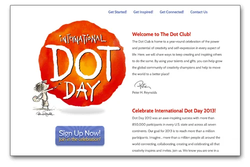 International Dot Day Website, Posters, and Certificate! — FableVision ...