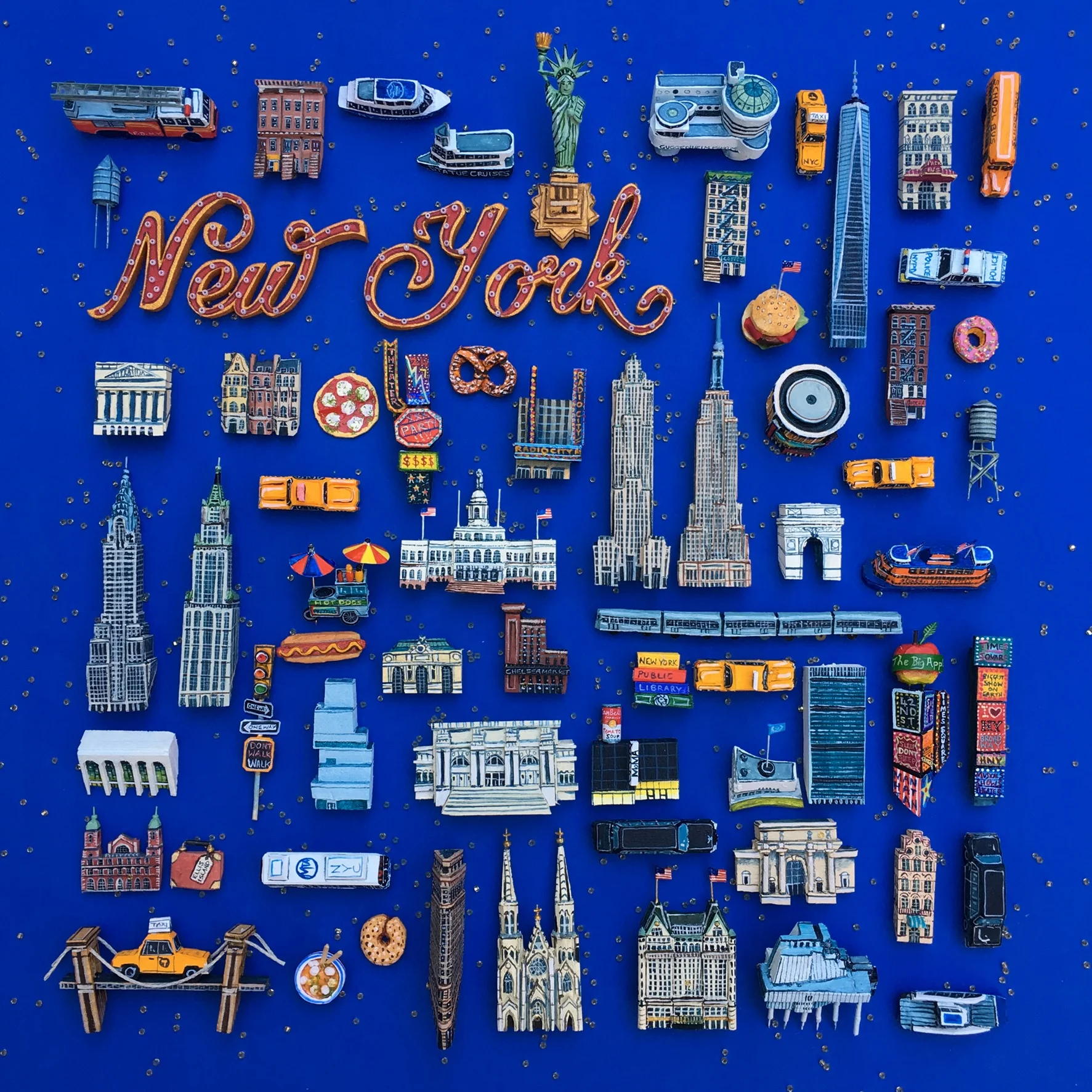 New York Map Sara Drake new-york-map-sara-drake