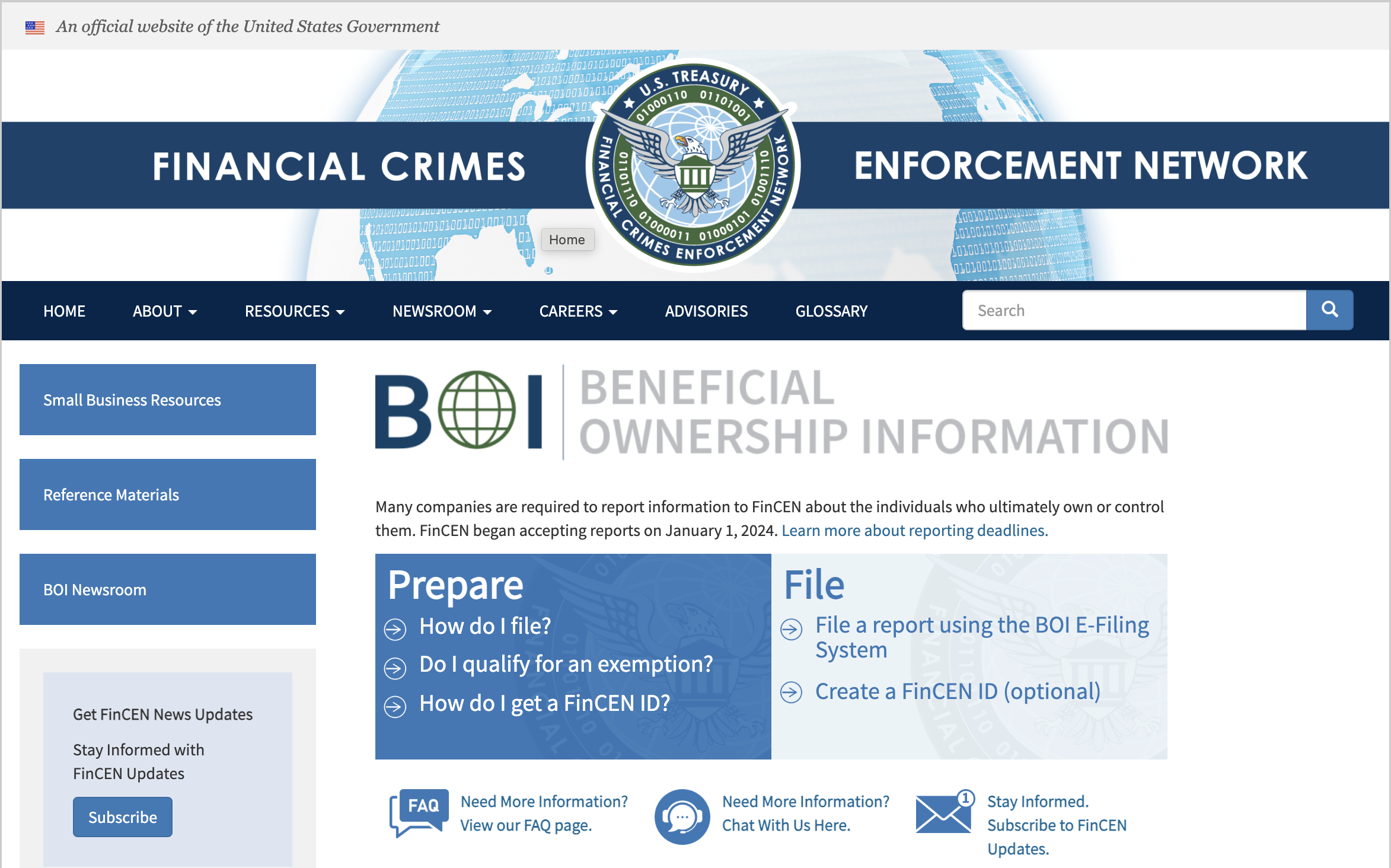 FinCEN Announces Opening of Website to Accept Beneficial Ownership Reports — Current Federal Tax ...