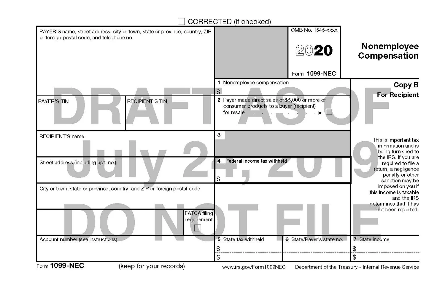 IRS to Bring Back Form 1099-NEC, Last Used in 1982 — Current Federal ...