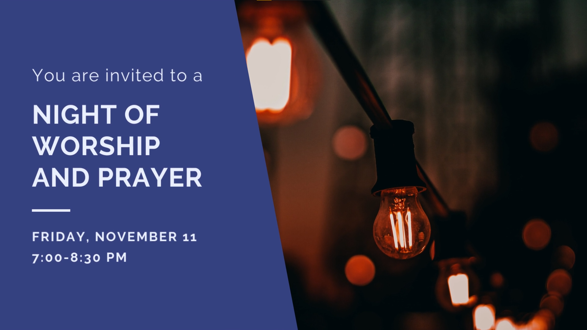 Night of Worship and Prayer — Access Evangelical Covenant Church