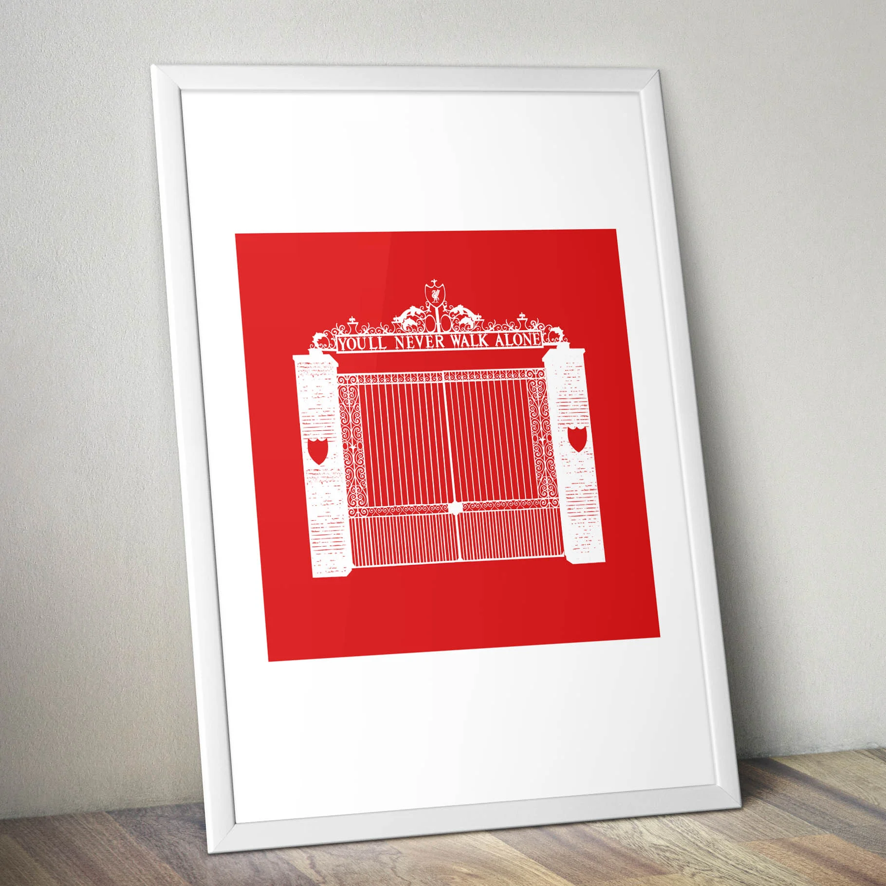 Liverpool FC - Shankly Gates (White) — Kieran Carroll Design