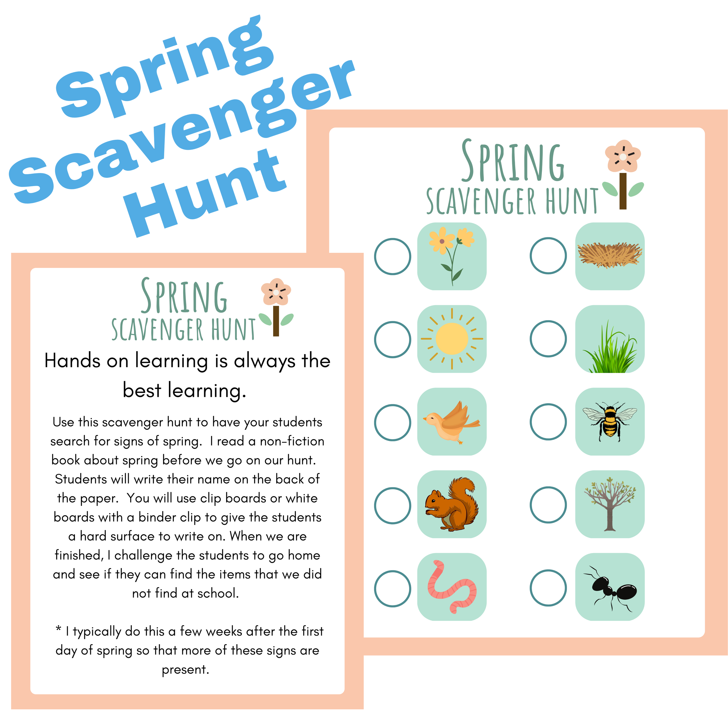 Spring Scavenger Hunt — Preschool Vibes