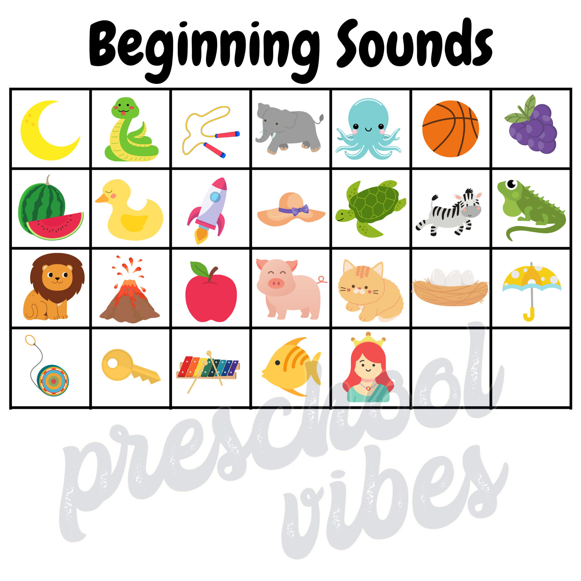 Literacy Skills & Letter Table — Preschool Vibes