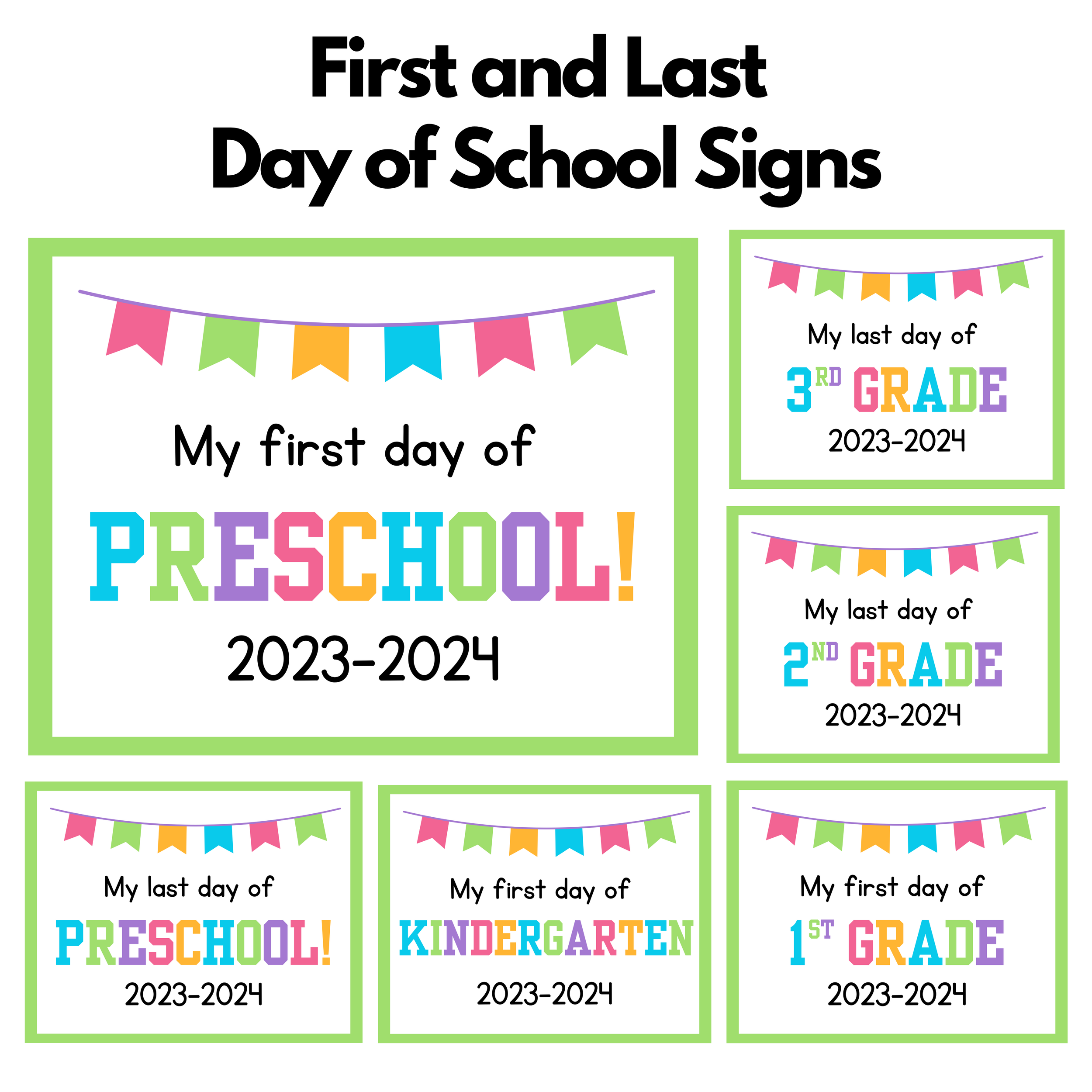 Digital Downloads Preschool Vibes