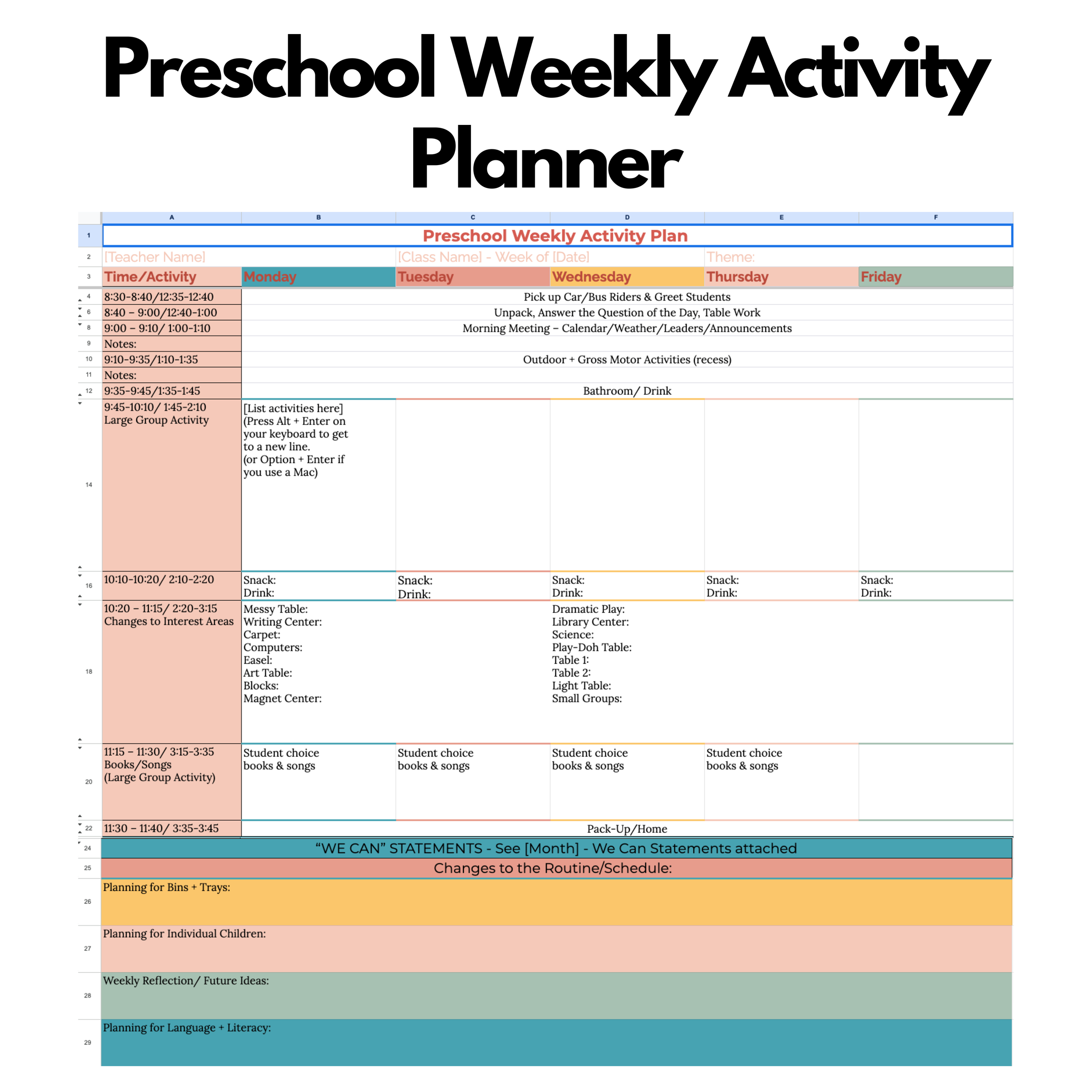 Digital Downloads — Preschool Vibes