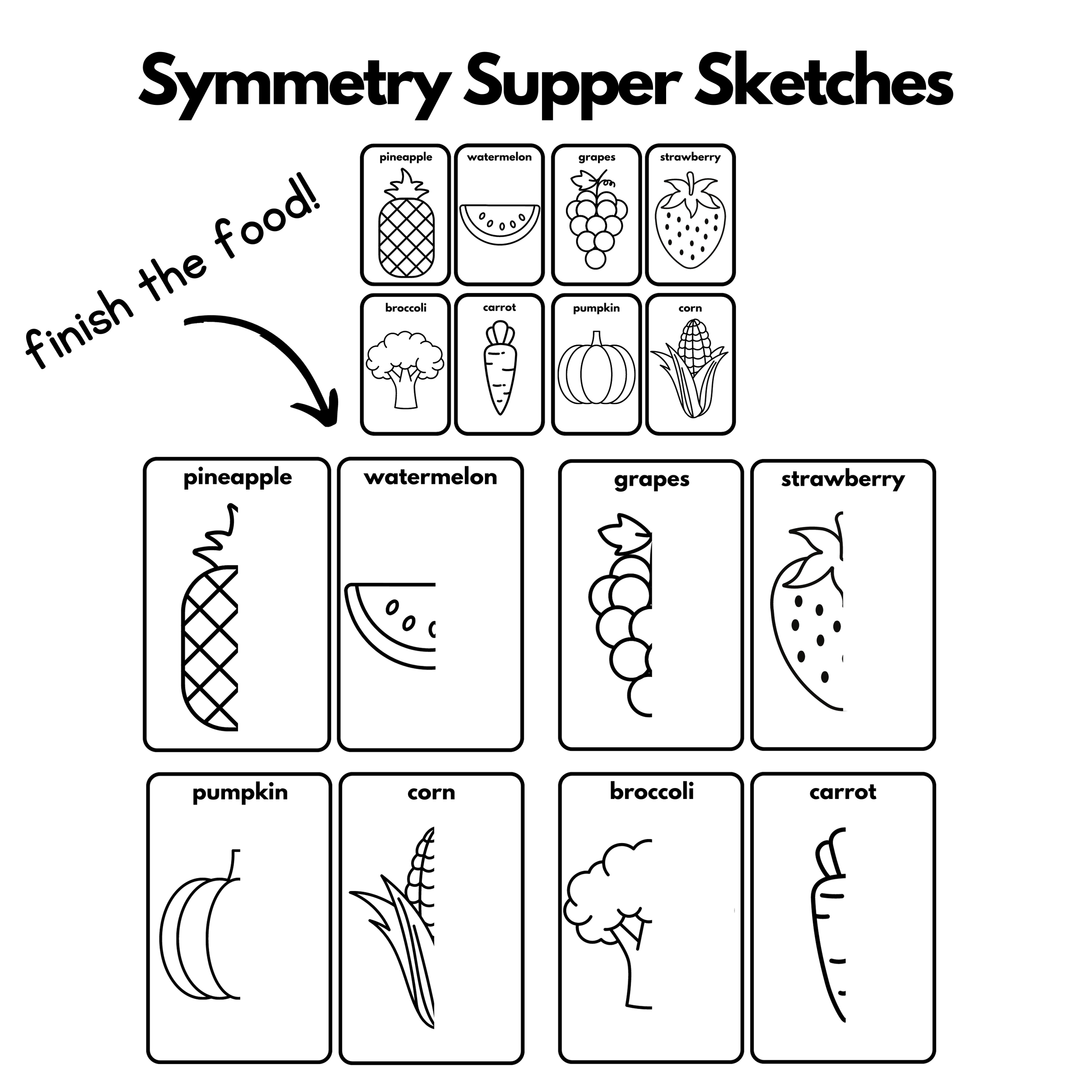 Healthy Food & Exercise — Preschool Vibes