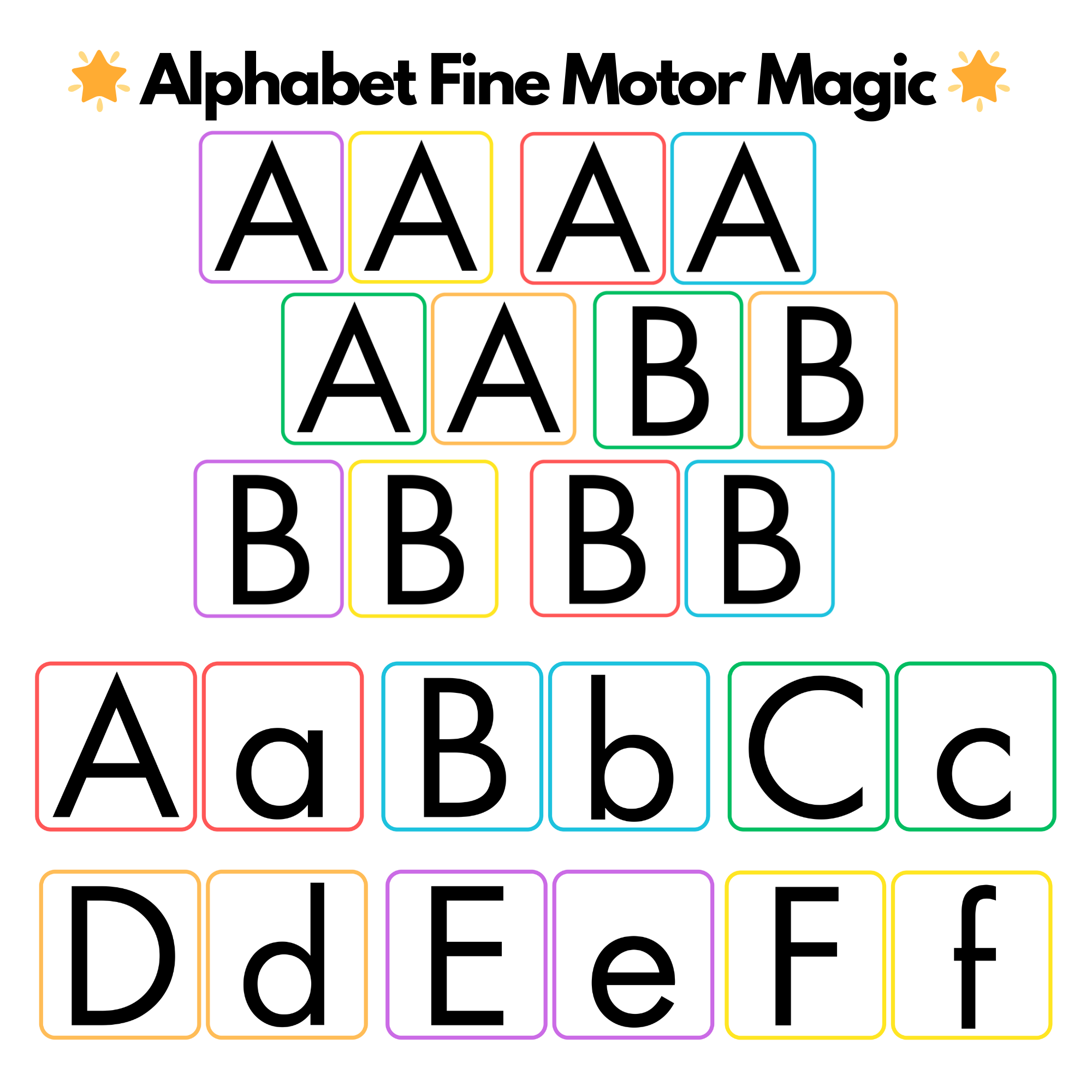 Literacy Skills & Letter Table — Preschool Vibes