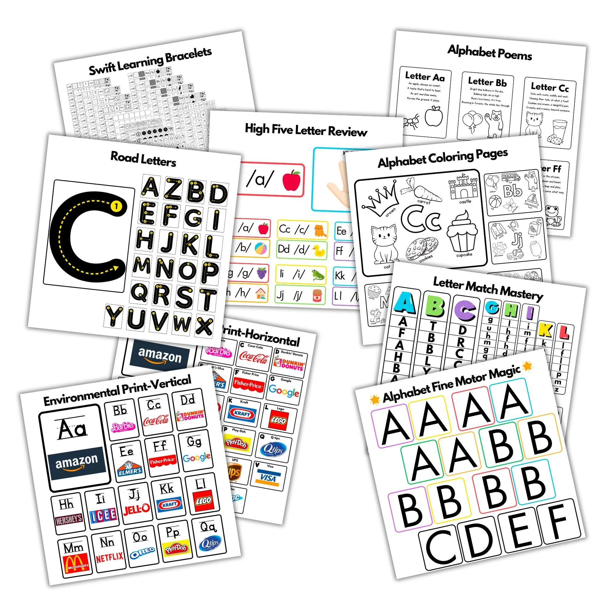 Literacy Skills & Letter Table — Preschool Vibes