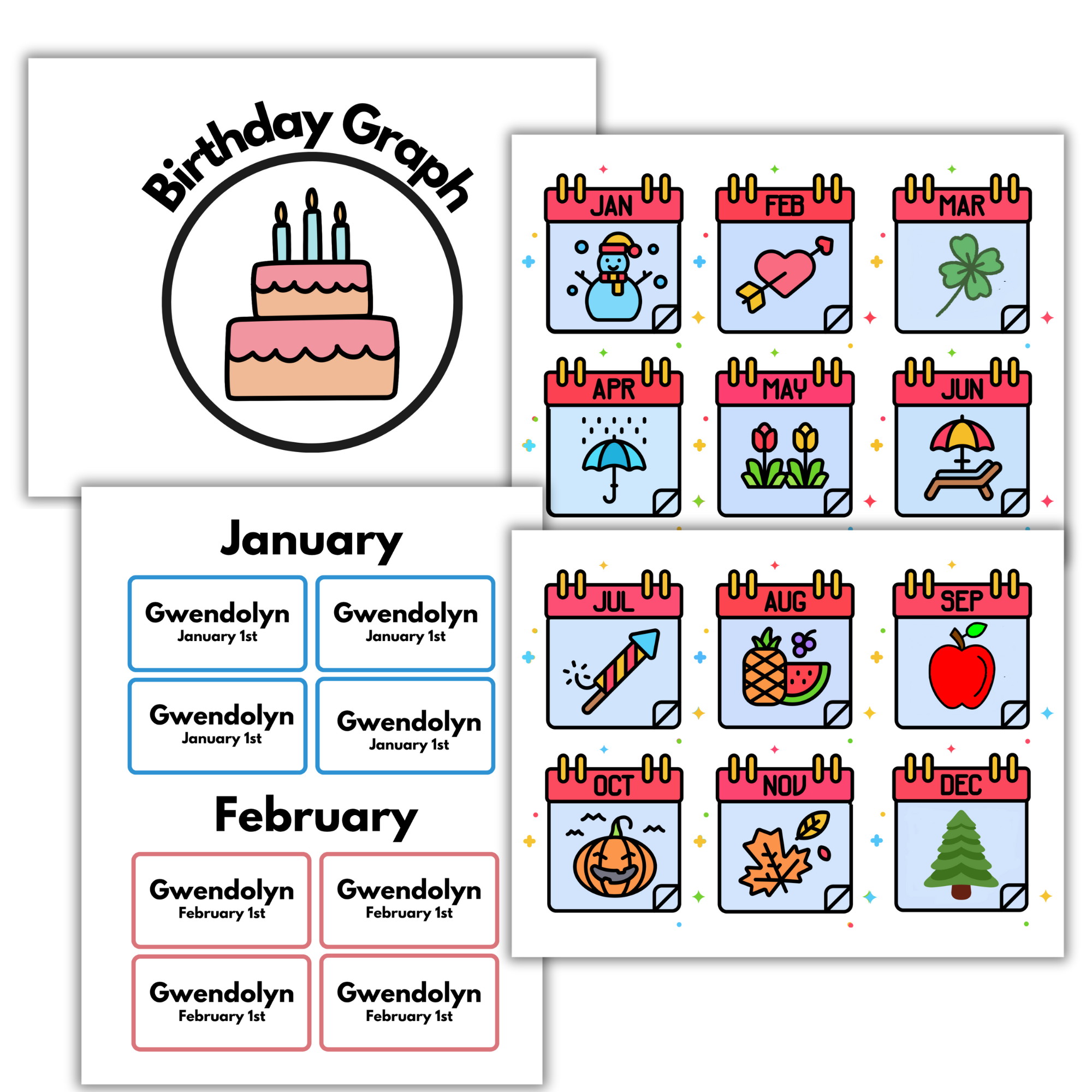 Birthday Graph Version 2 — Preschool Vibes