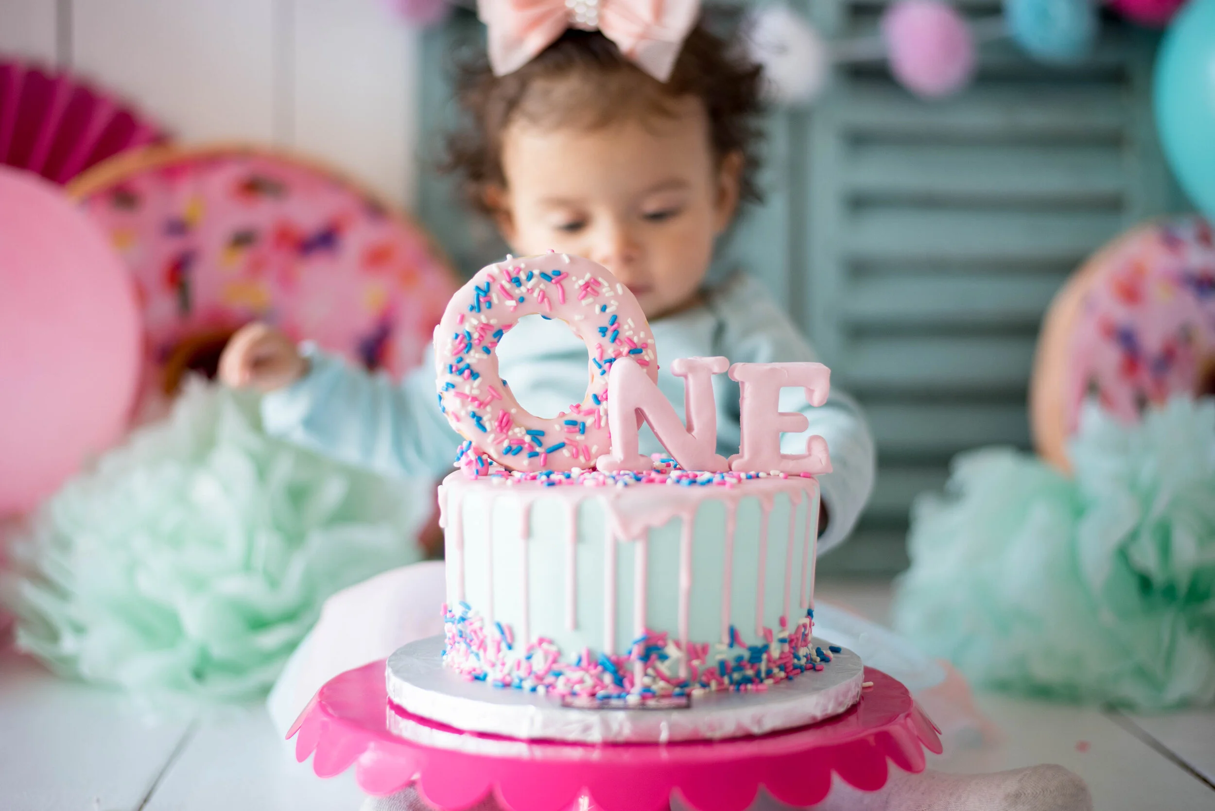 Sweet One Cake Smash Photo Session | Lauren Cherie Photography