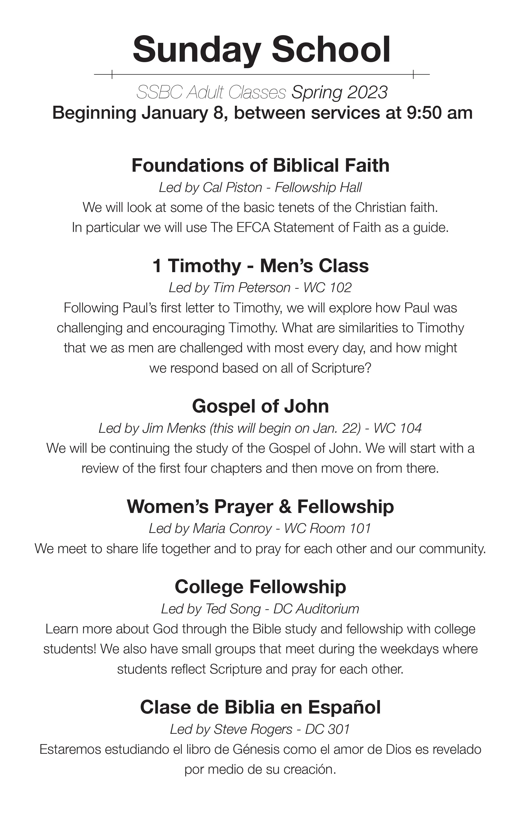 Young Adults Bible Study Topics