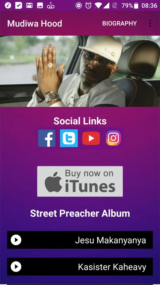 @MudiwaHood releases a 7-track DVD album, 'Street Preacher' and his own ...