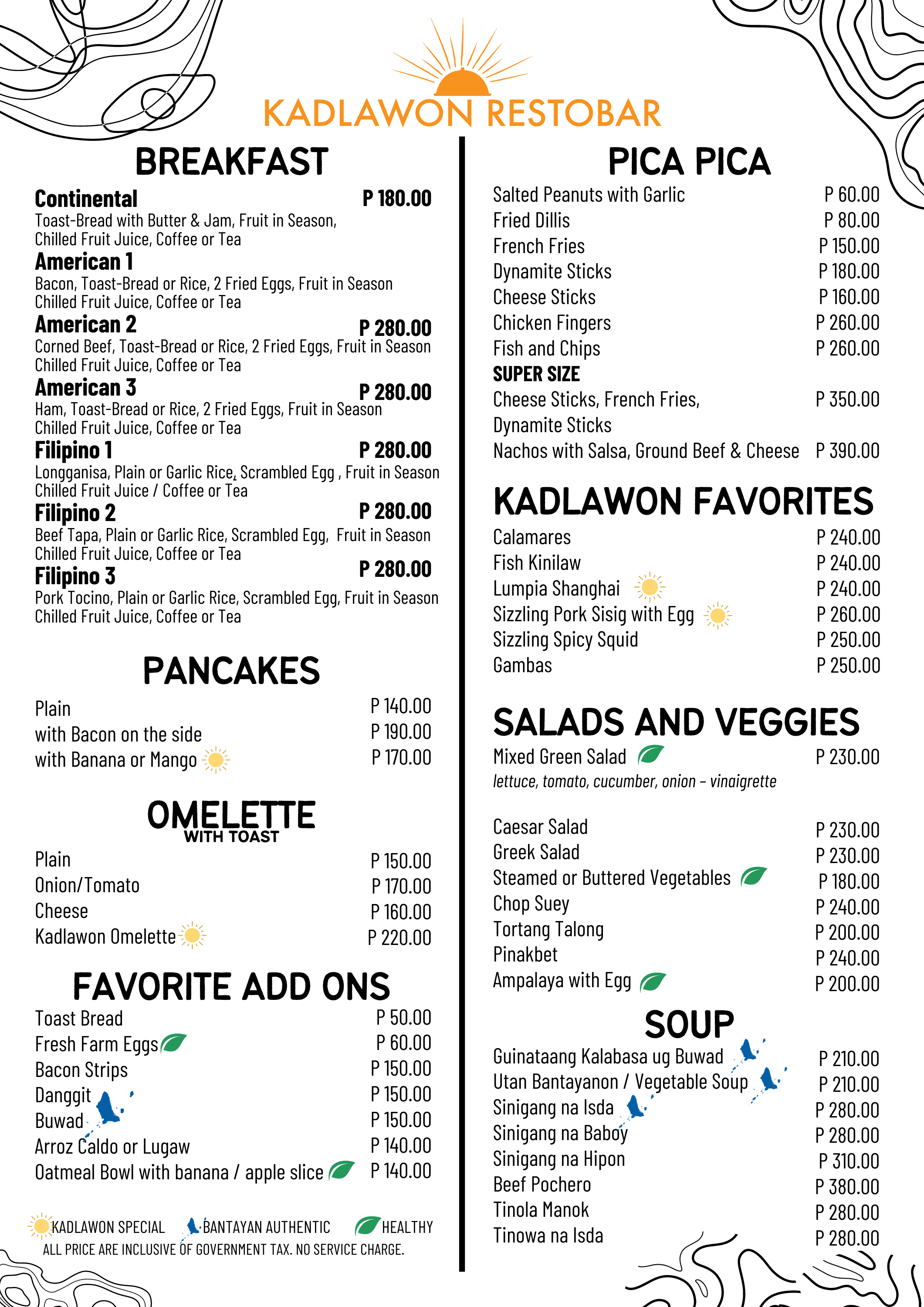 Kota Kadlawon Menu A — Kota Beach