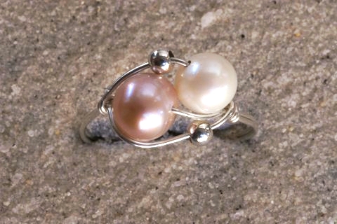 Hand Made Double Pearl Rings — Pearls of Charleston
