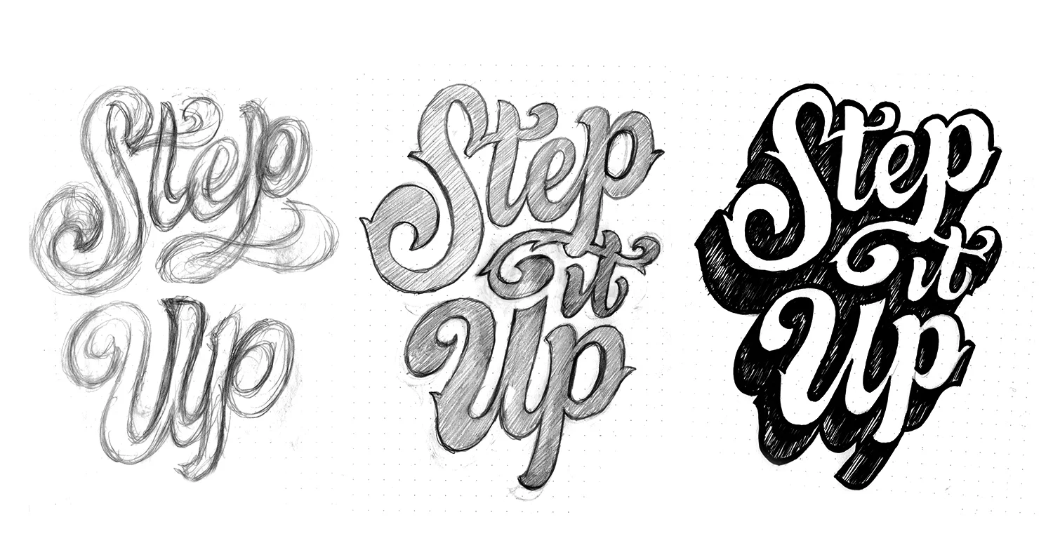 Refining a Lettering Piece by Hand — Efdot Studio