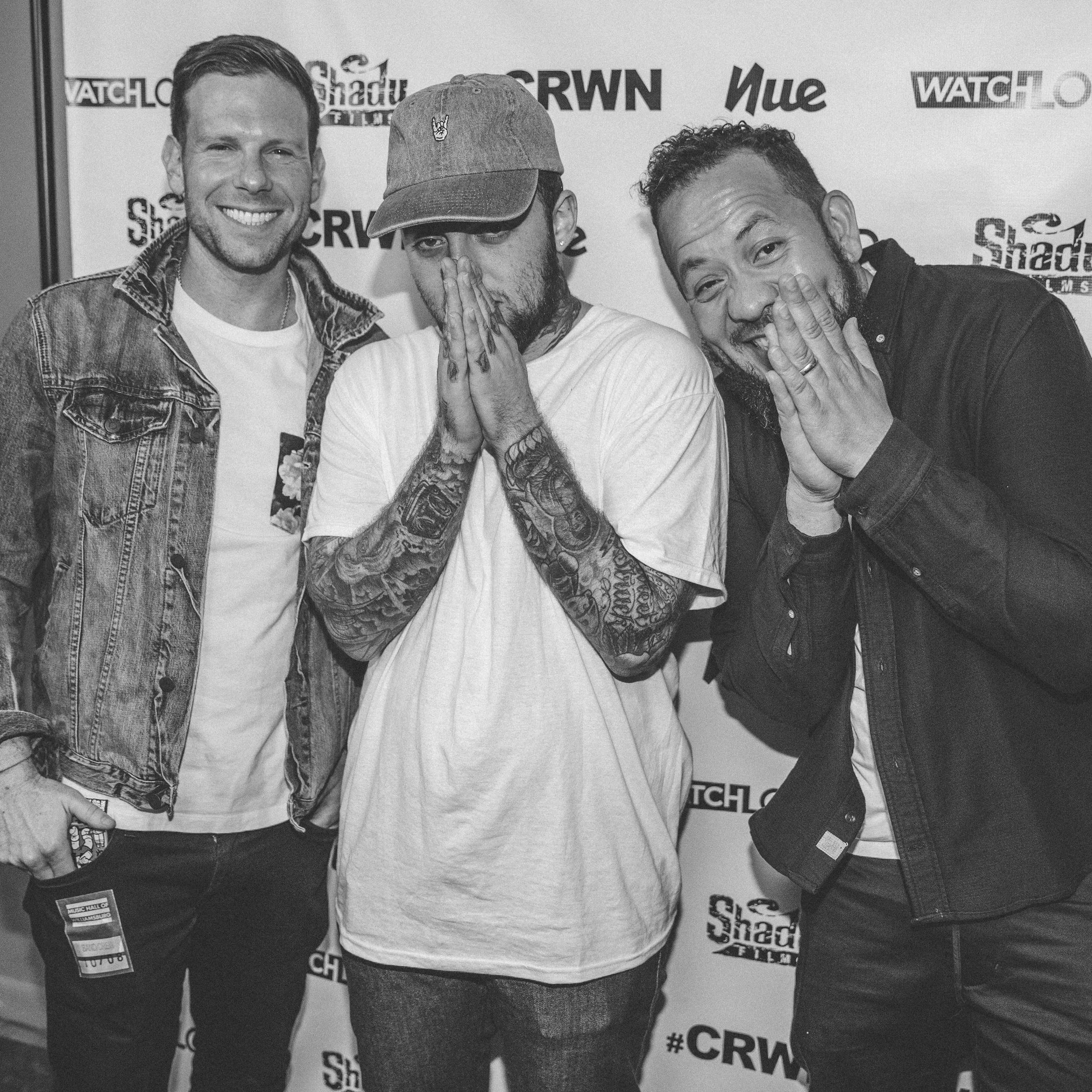 Mac Miller Black And White Smiling