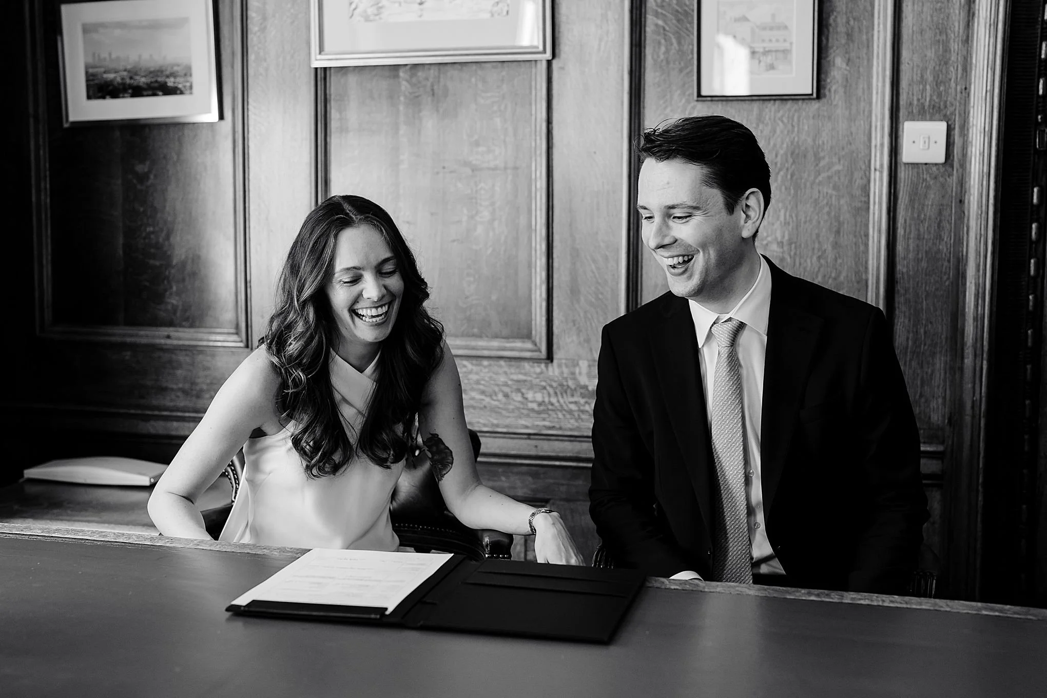 An intimate wedding in the Mayor's Parlour at Islington Town Hall ...