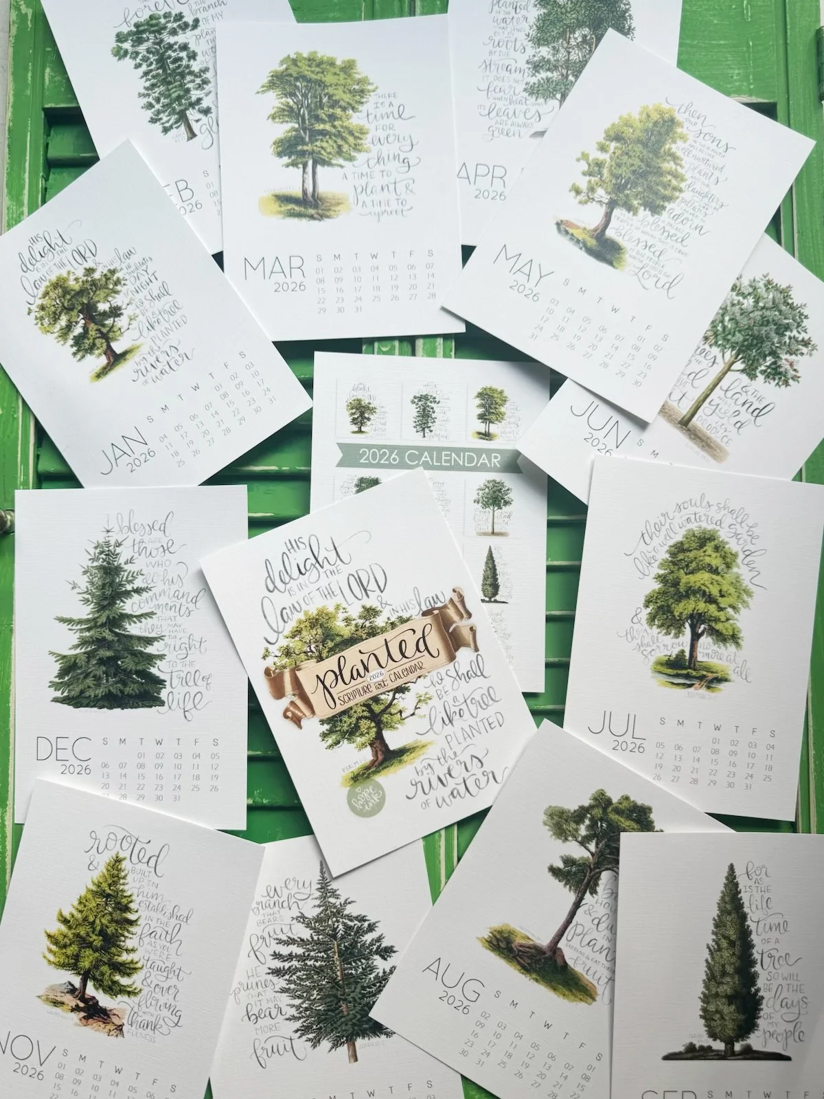 2026 Mini Hanger Calendar | Planted — Hope Ink