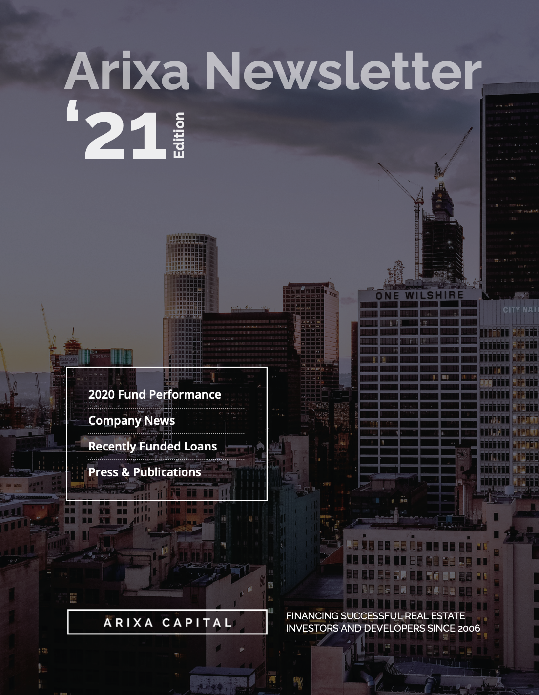 ARIXA CAPITAL - California Real Estate Lender & Fund Manager
