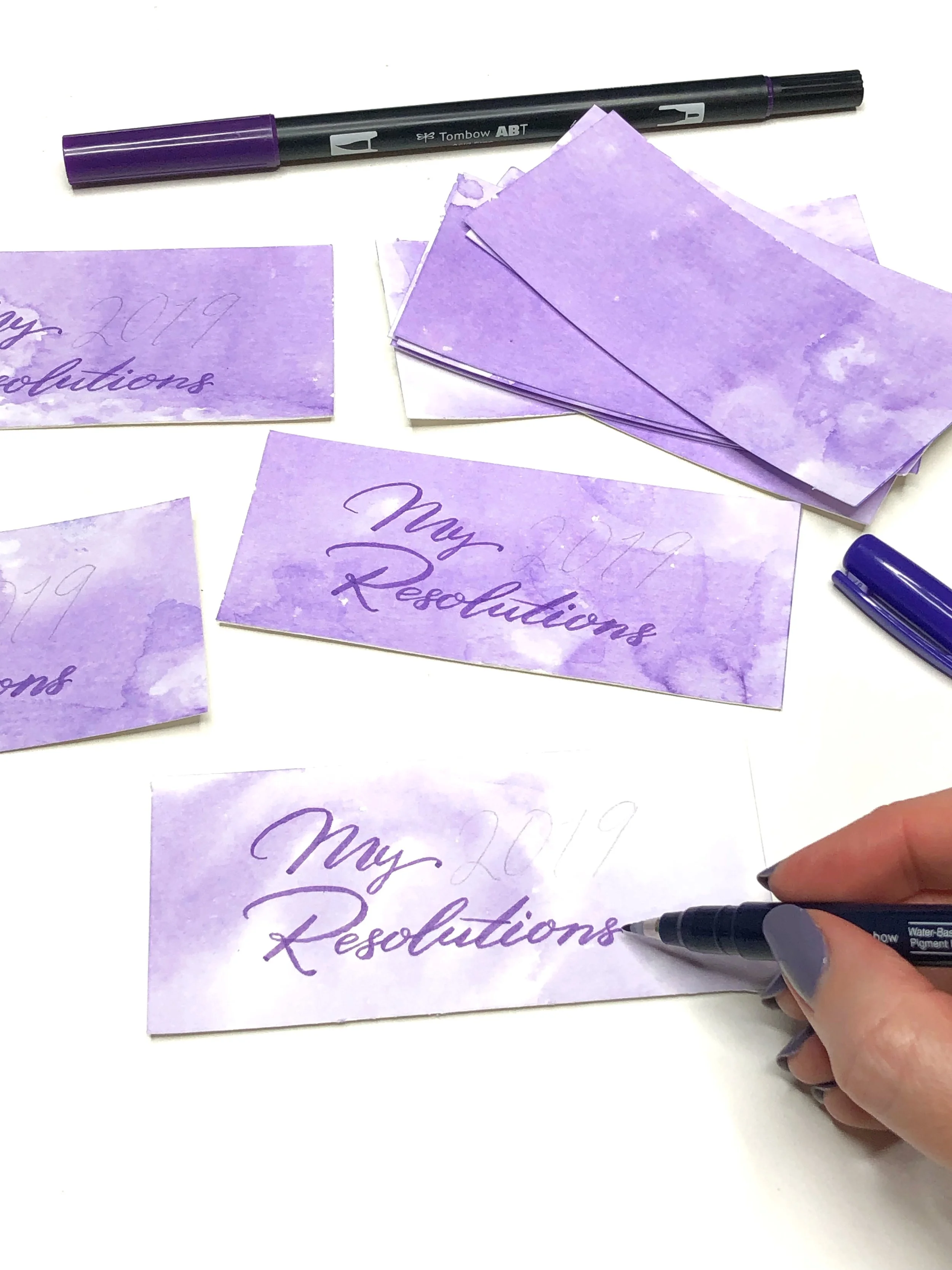 New Year's Resolution Cards — Brown Paper Bunny Studio