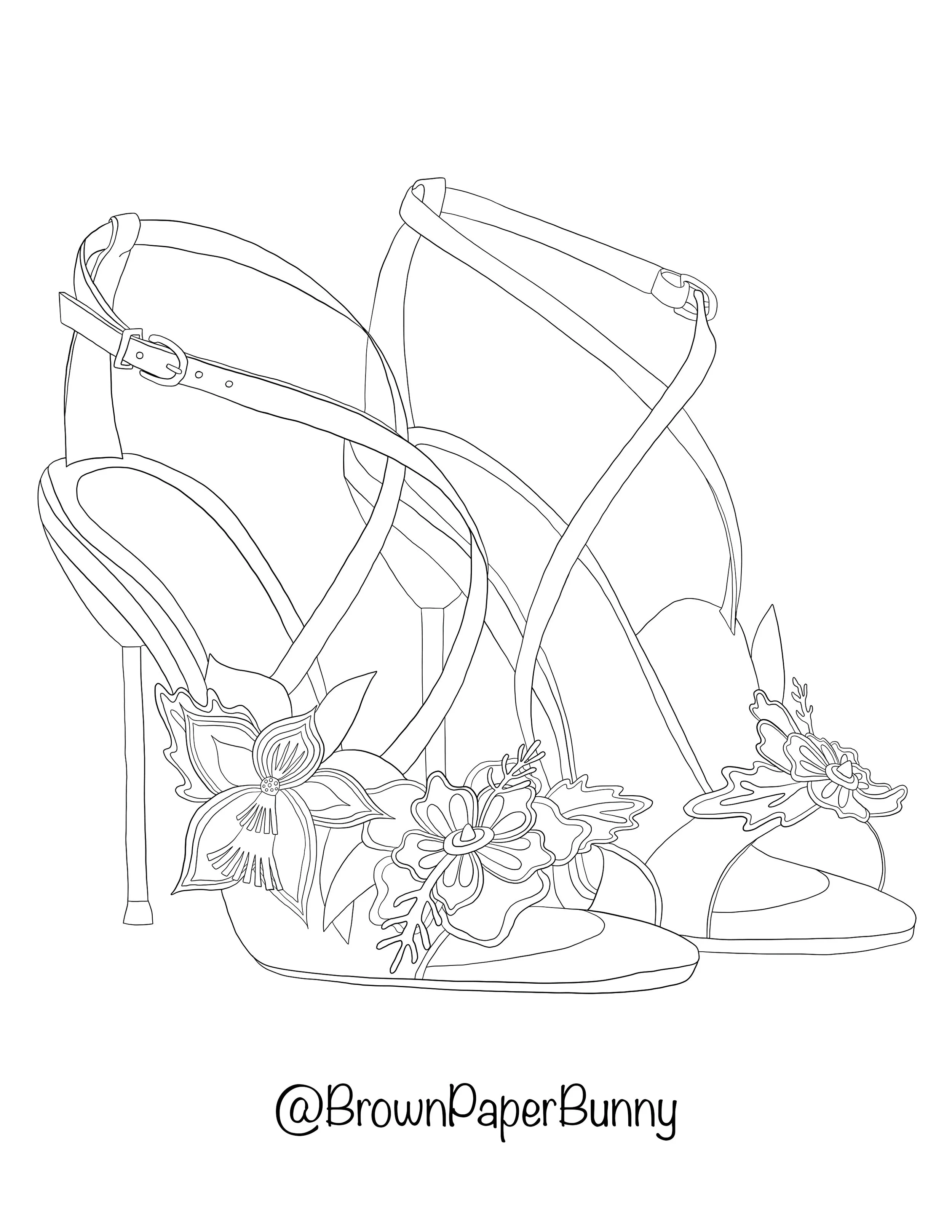 Free Coloring Pages: Unleash Your Creativity with Shoes