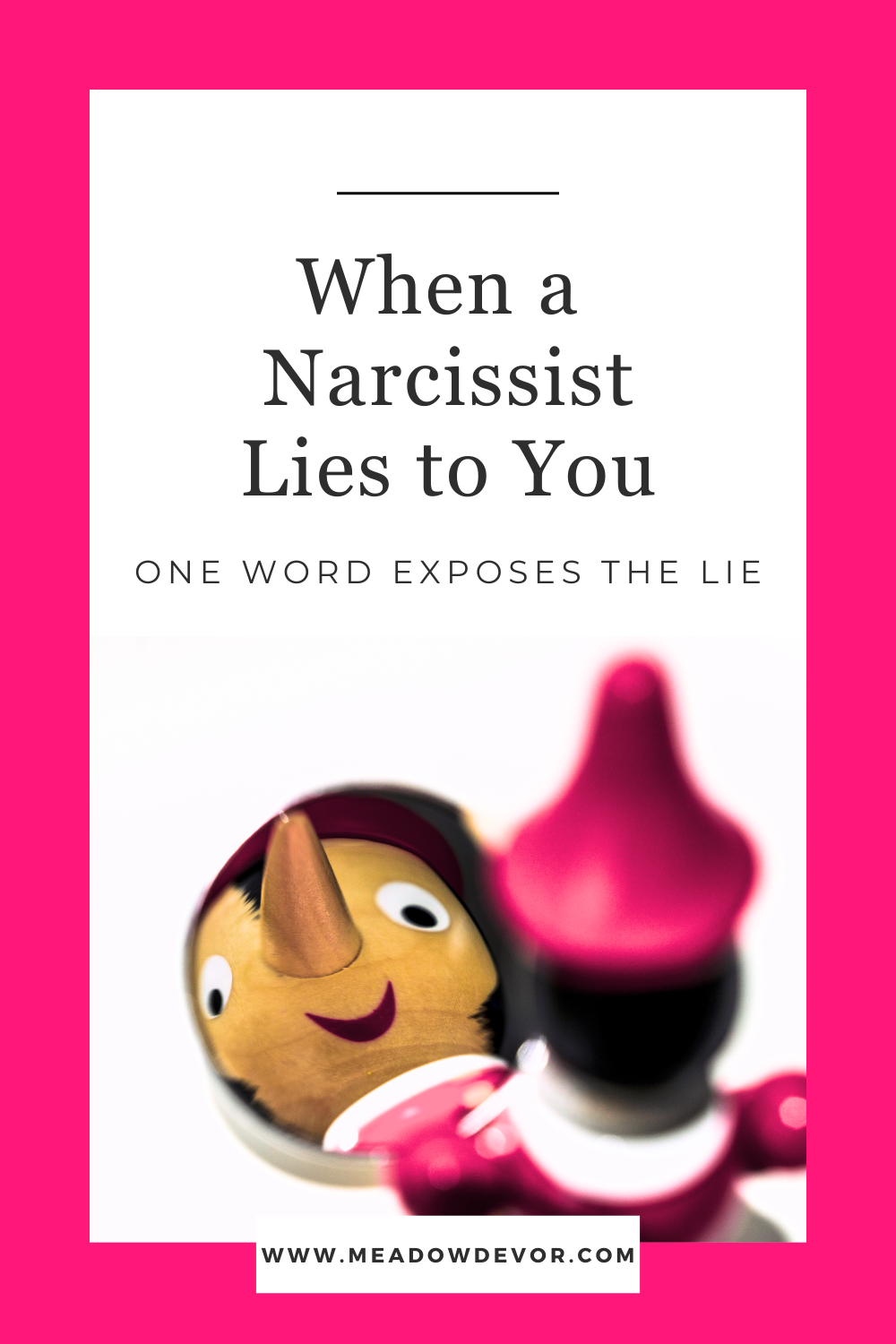 When the Narcissist Lies to You... Do This — Meadow DeVor