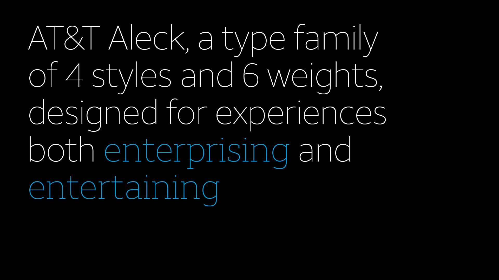 AT T Aleck Typeface Darrin Crescenzi Design