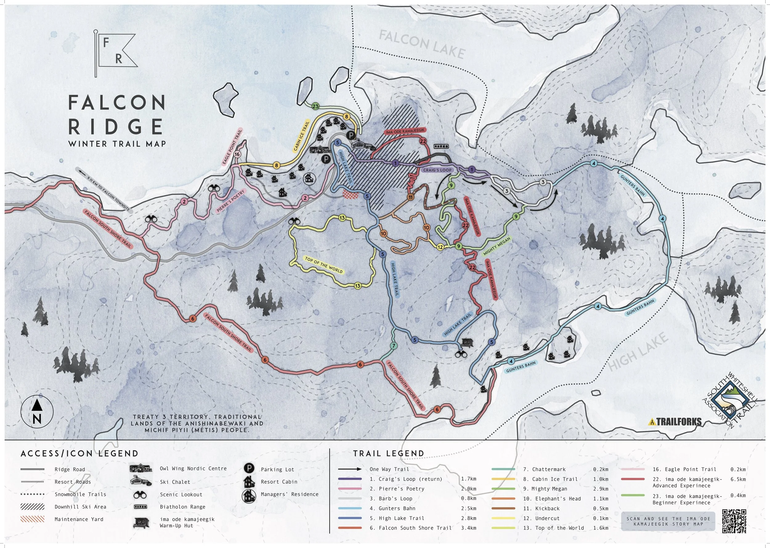 Conditions, Maps & X-Country Ski info — Falcon Ridge Ski Slopes
