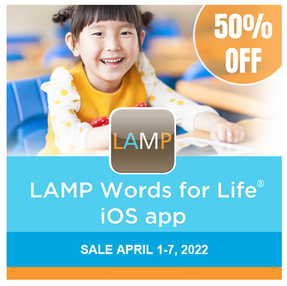 PRC Saltillo's LAMP AAC App Sale 4/1 - 4/7! — Speech Language Pathology ...