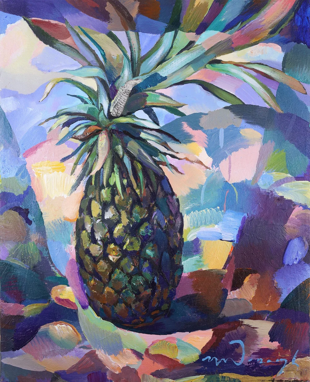 Pineapple Oil Painting