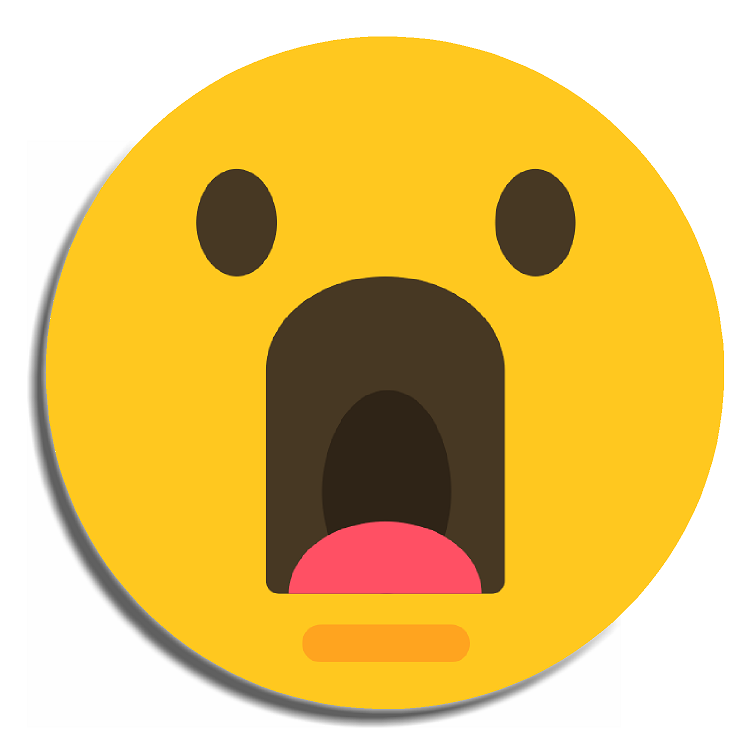 Shocked Face Emoji — K CUSTOM DESIGN